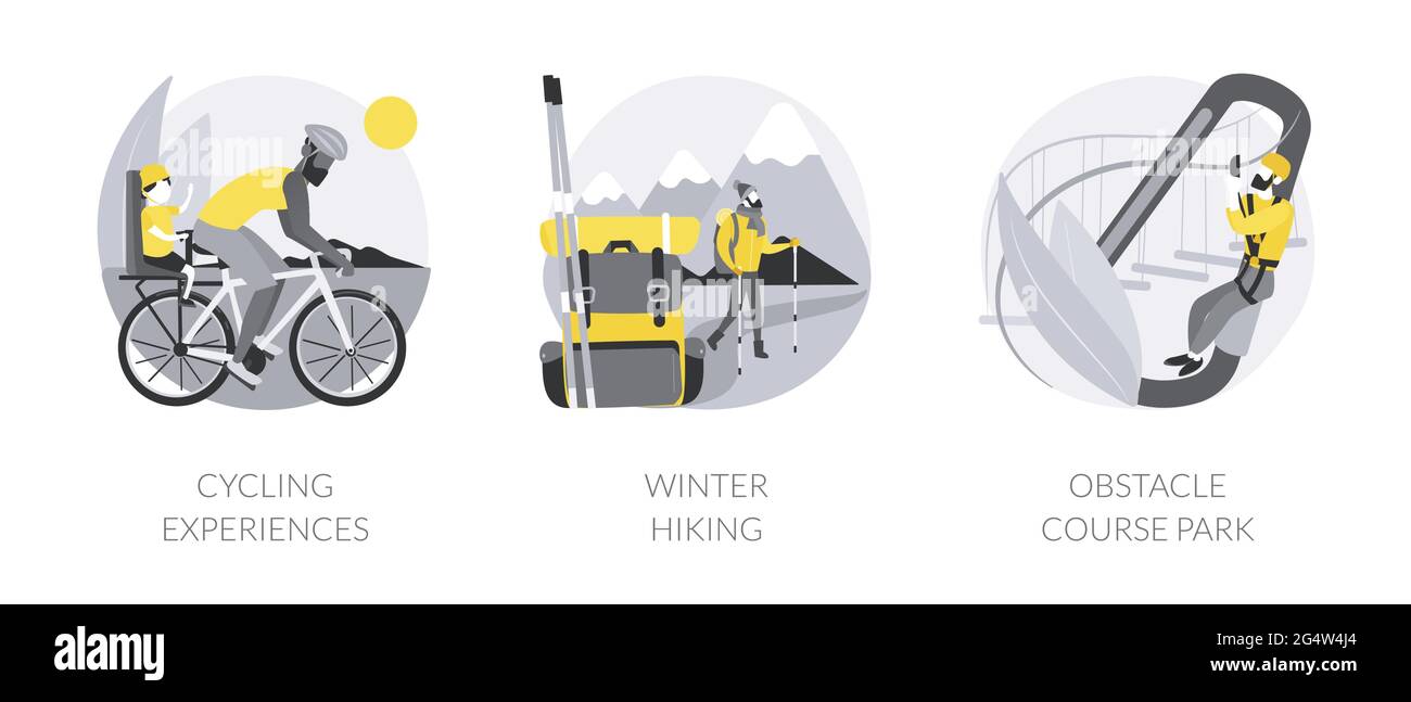 Active lifestyle abstract concept vector illustrations Stock Vector ...