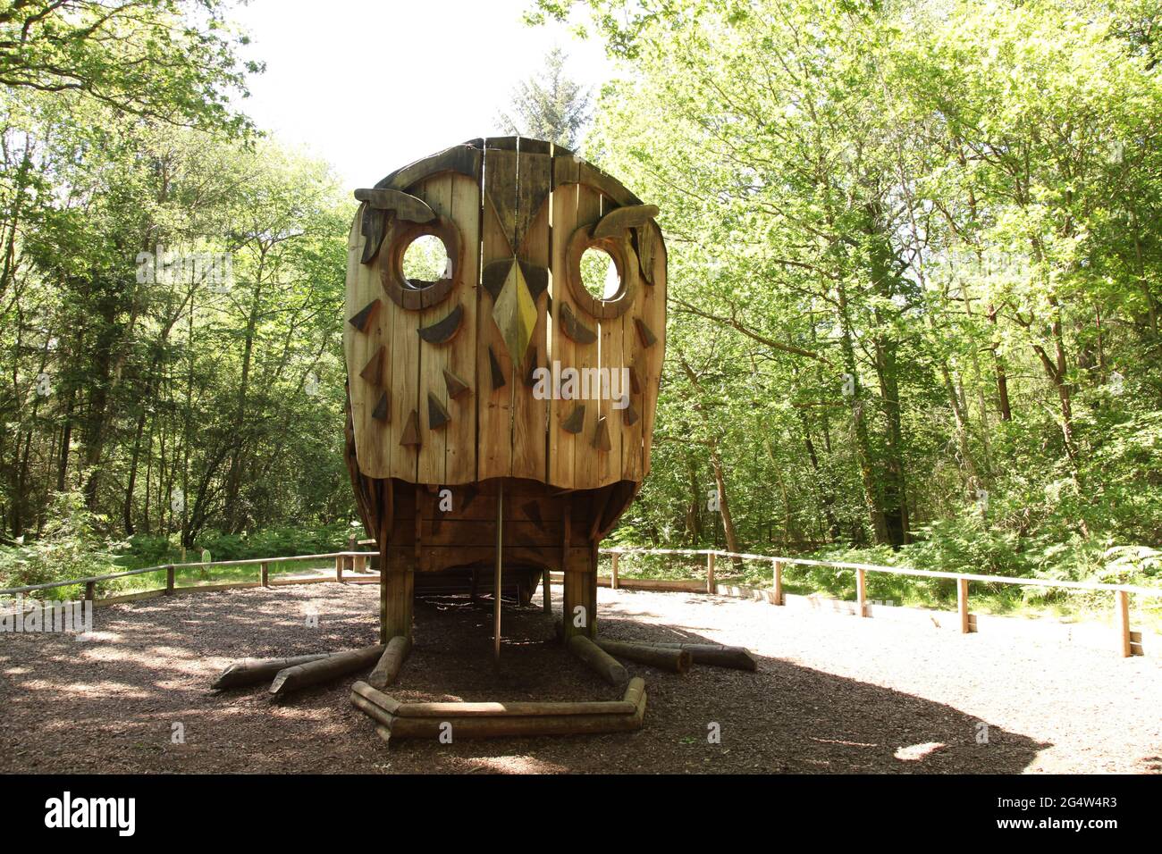 Gruffalo Trail Owl's house, Alice Holt Forest, Alton, Surrey, UK ...