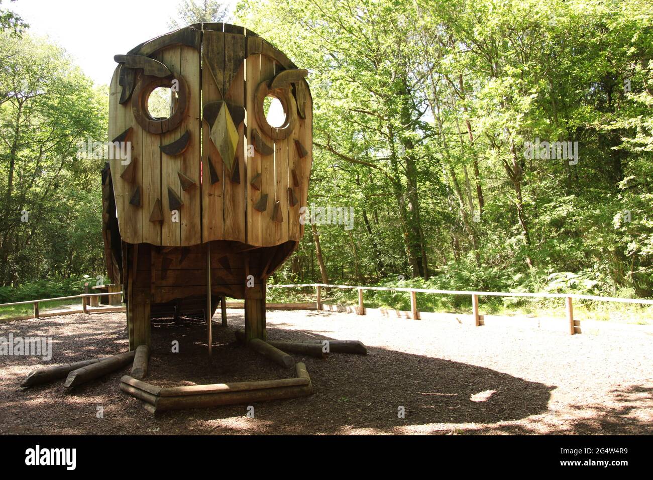 Gruffalo Trail Owl's house, Alice Holt Forest, Alton, Surrey, UK ...