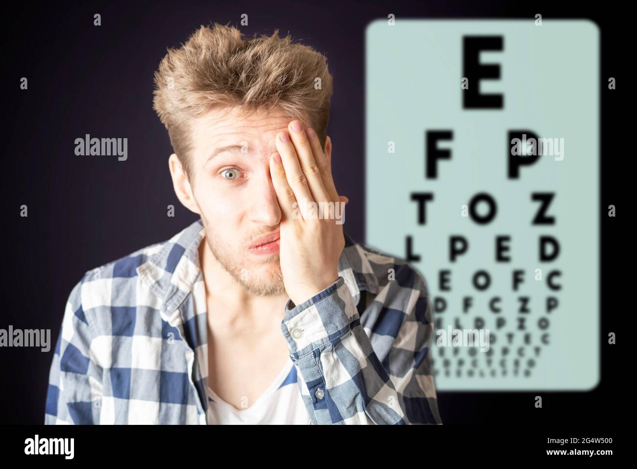 Cover eyes blind blindness covering hi-res stock photography and images ...