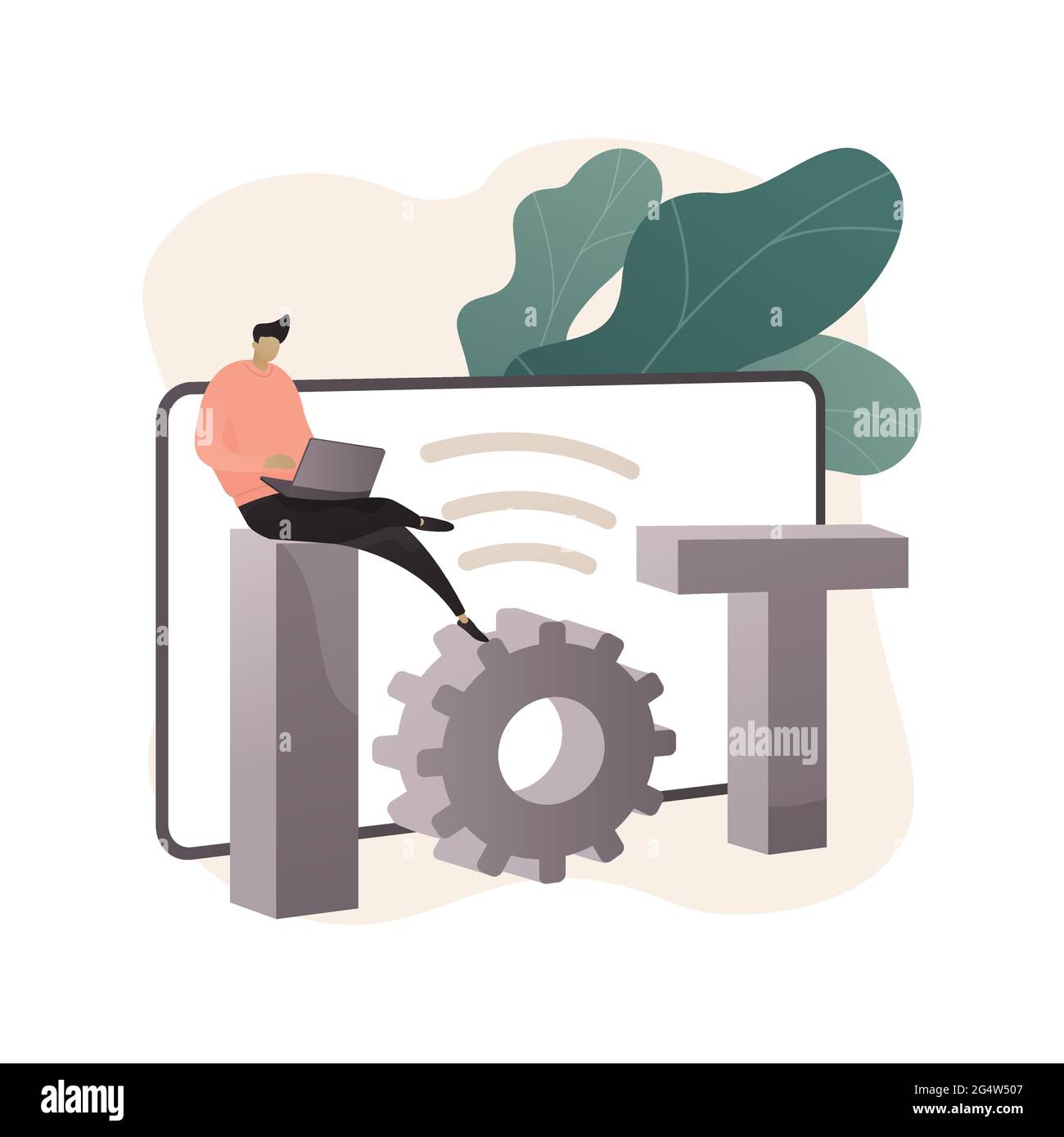 IoT development abstract concept vector illustration Stock Vector Image ...