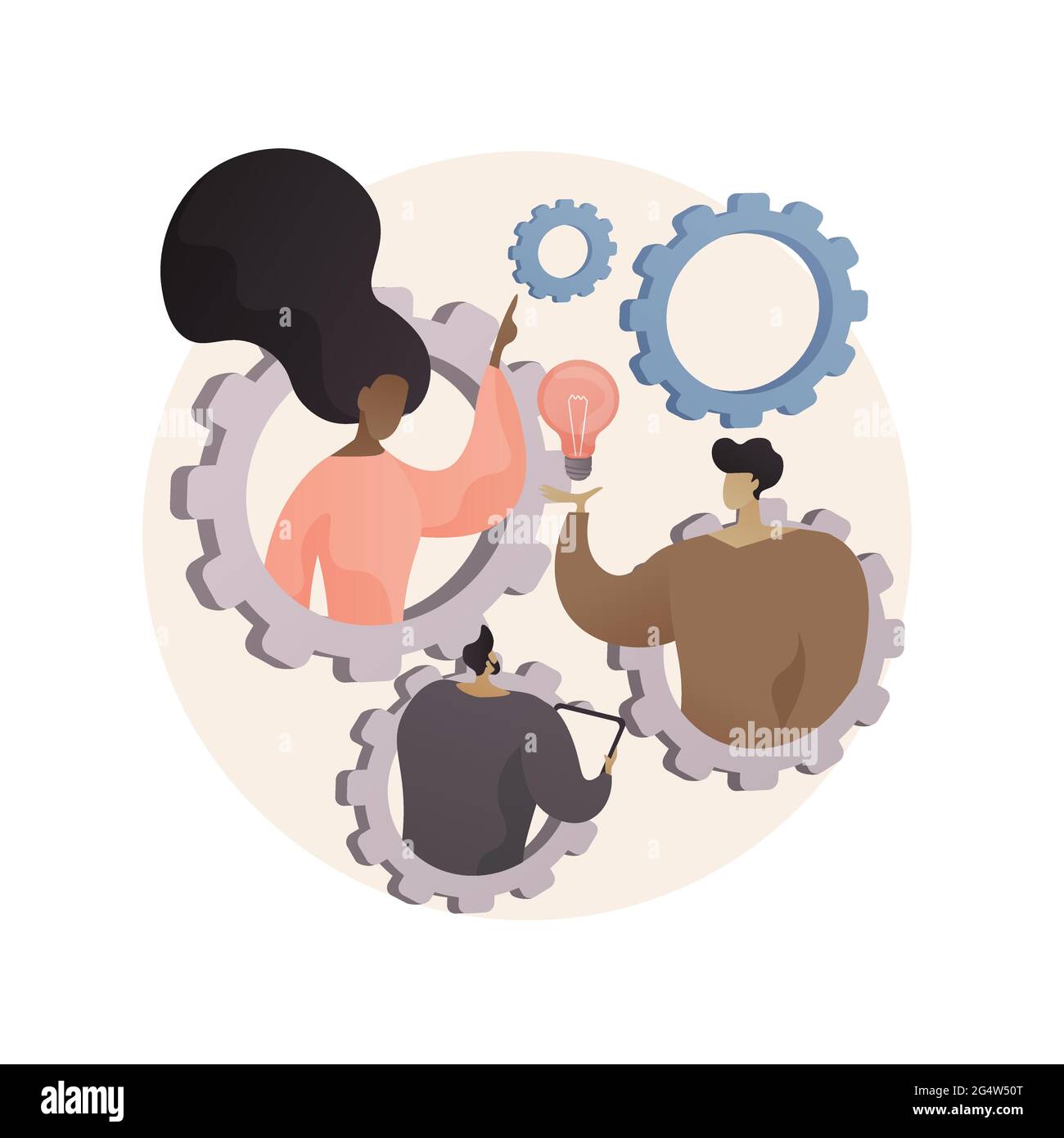 Dedicated team abstract concept vector illustration Stock Vector Image ...
