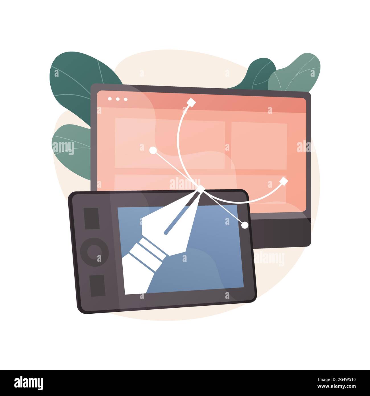 Graphic design abstract concept vector illustration Stock Vector Image ...