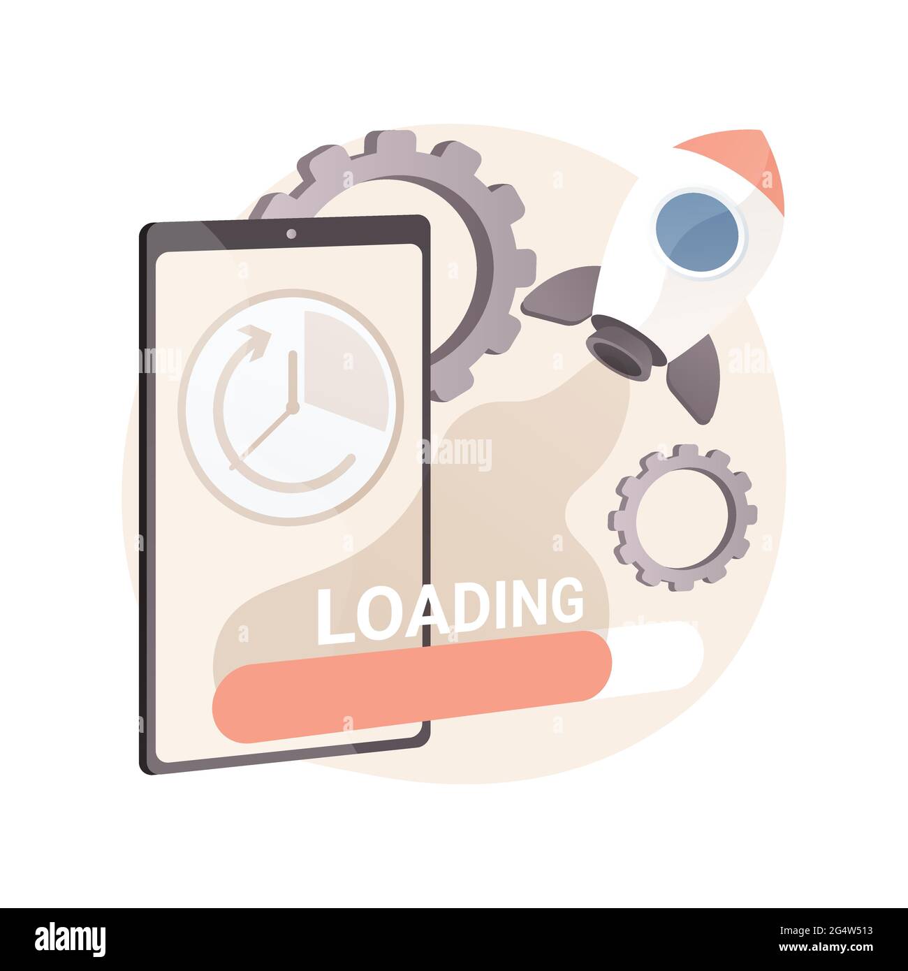 Accelerated mobile pages abstract concept vector illustration Stock ...