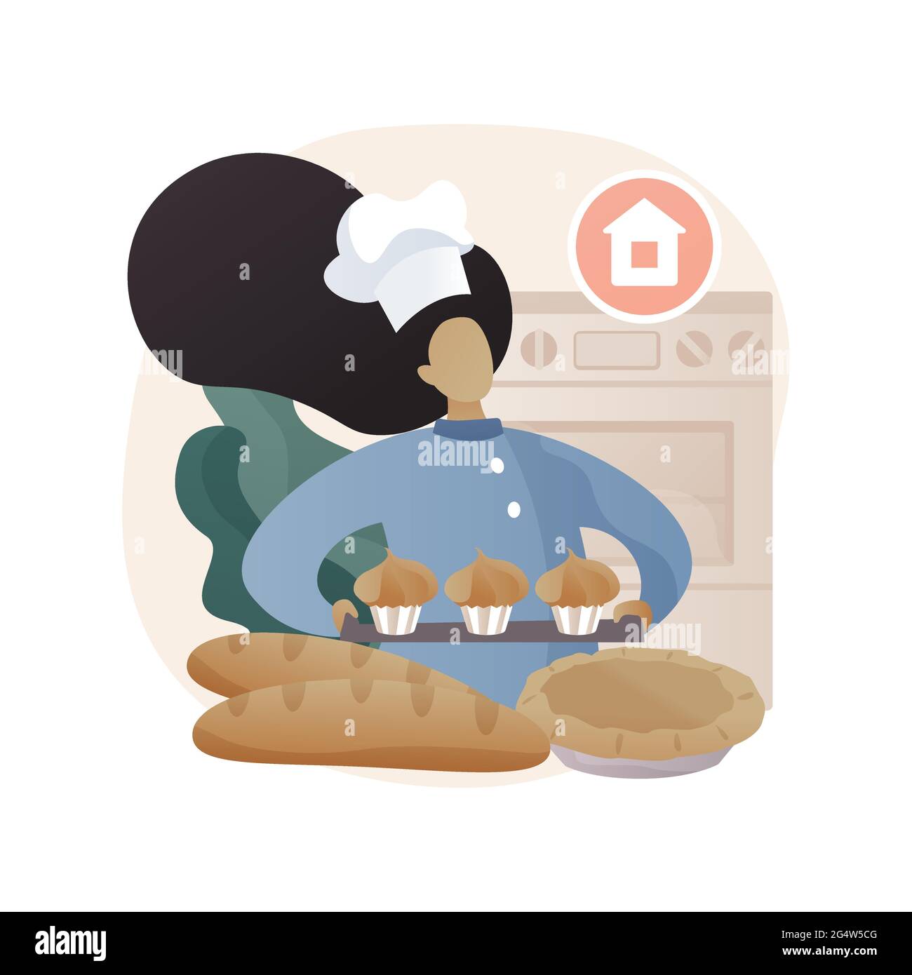 Baking bread abstract concept vector illustration Stock Vector Image ...