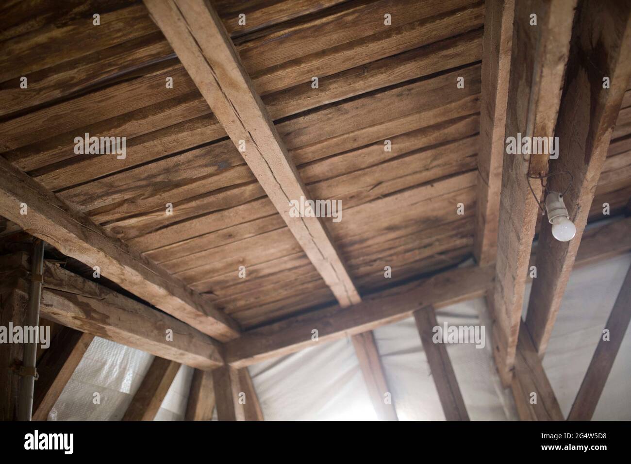 Old attic ladder hi-res stock photography and images - Alamy