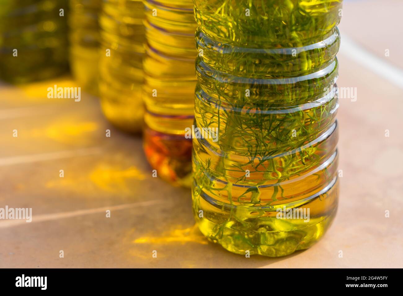 traditional cold-pressed olive oils with mediterranean herbs and spicy ...