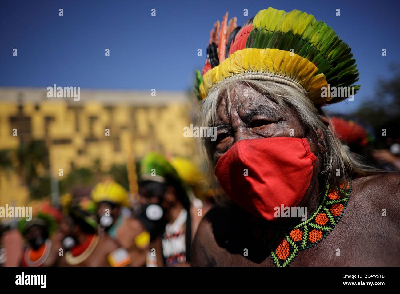 Kayapo protest hi-res stock photography and images - Alamy