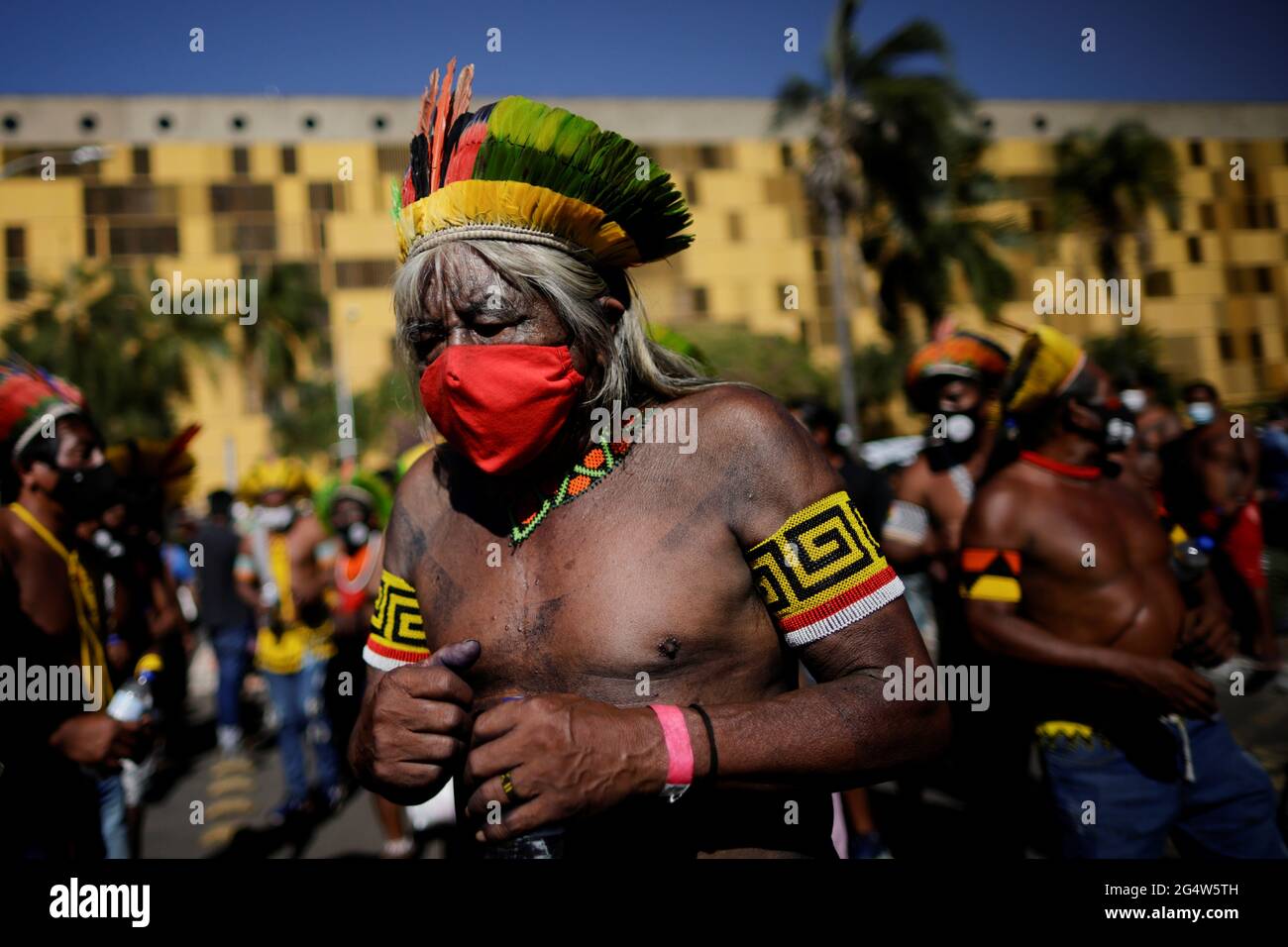 Kayapo protest hi-res stock photography and images - Alamy