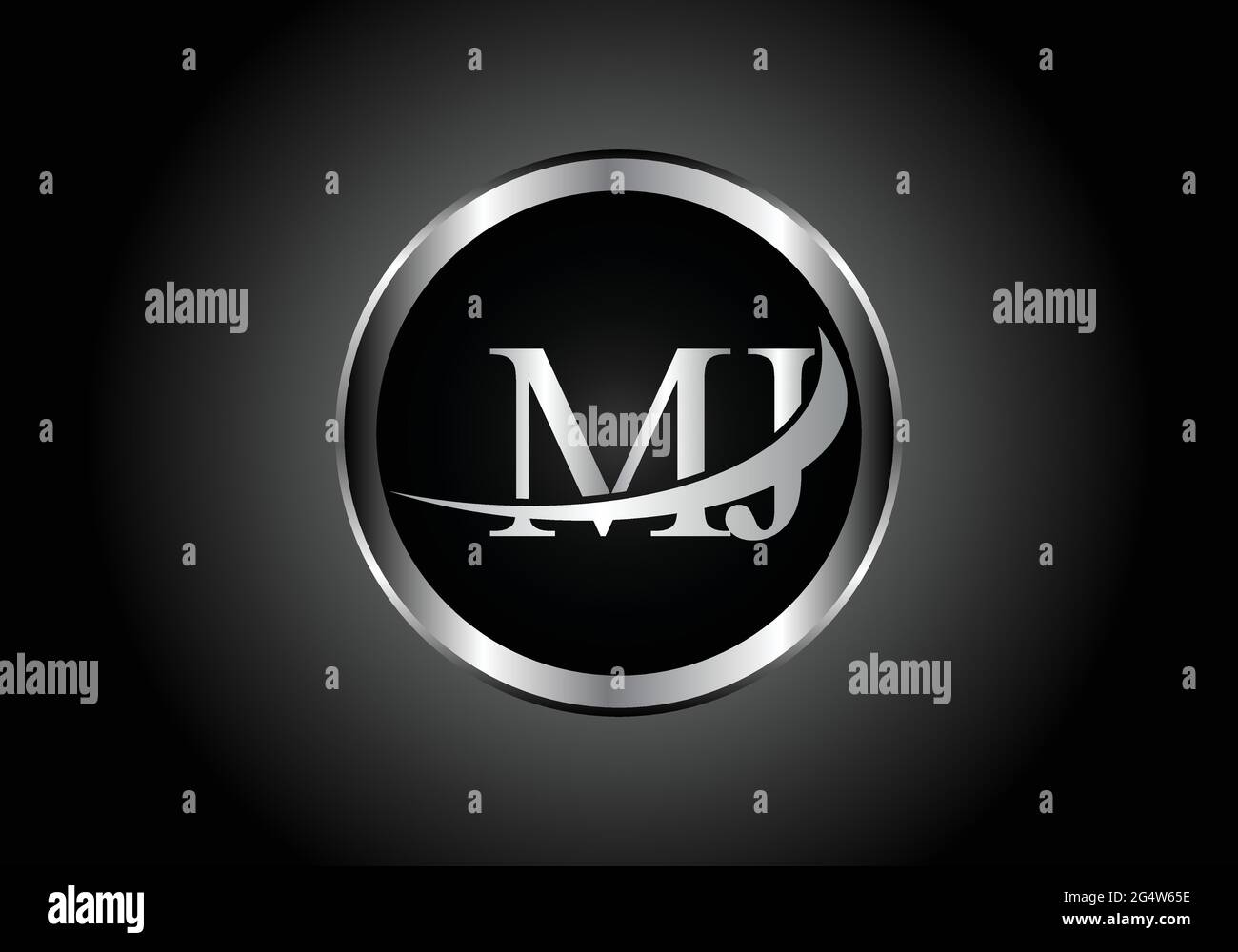 Letter mj logo hi-res stock photography and images - Alamy