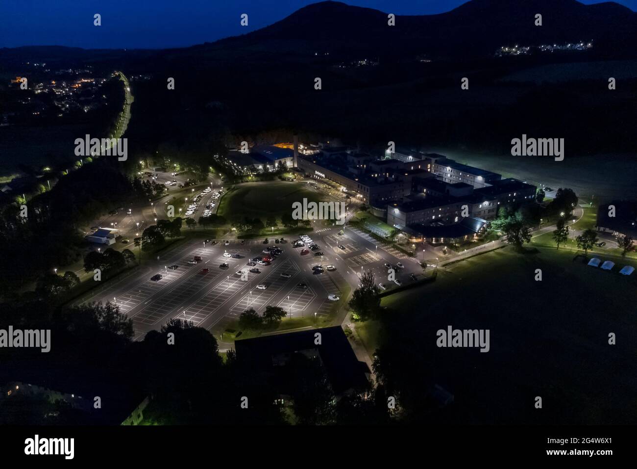 Drone view borders general hospital melrose hi-res stock photography ...