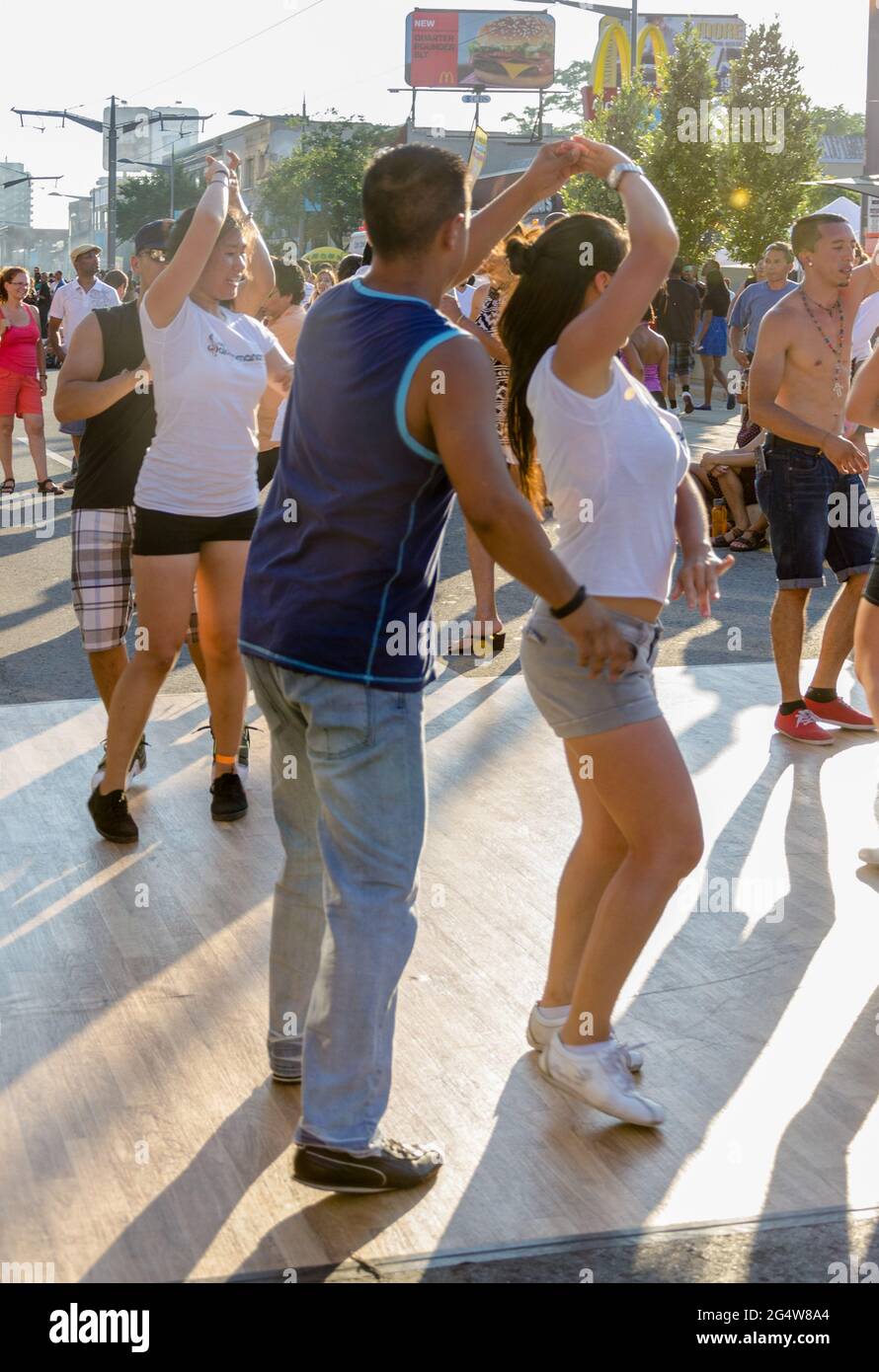 The Salsa on St. Clair street festival is a free family street party ...