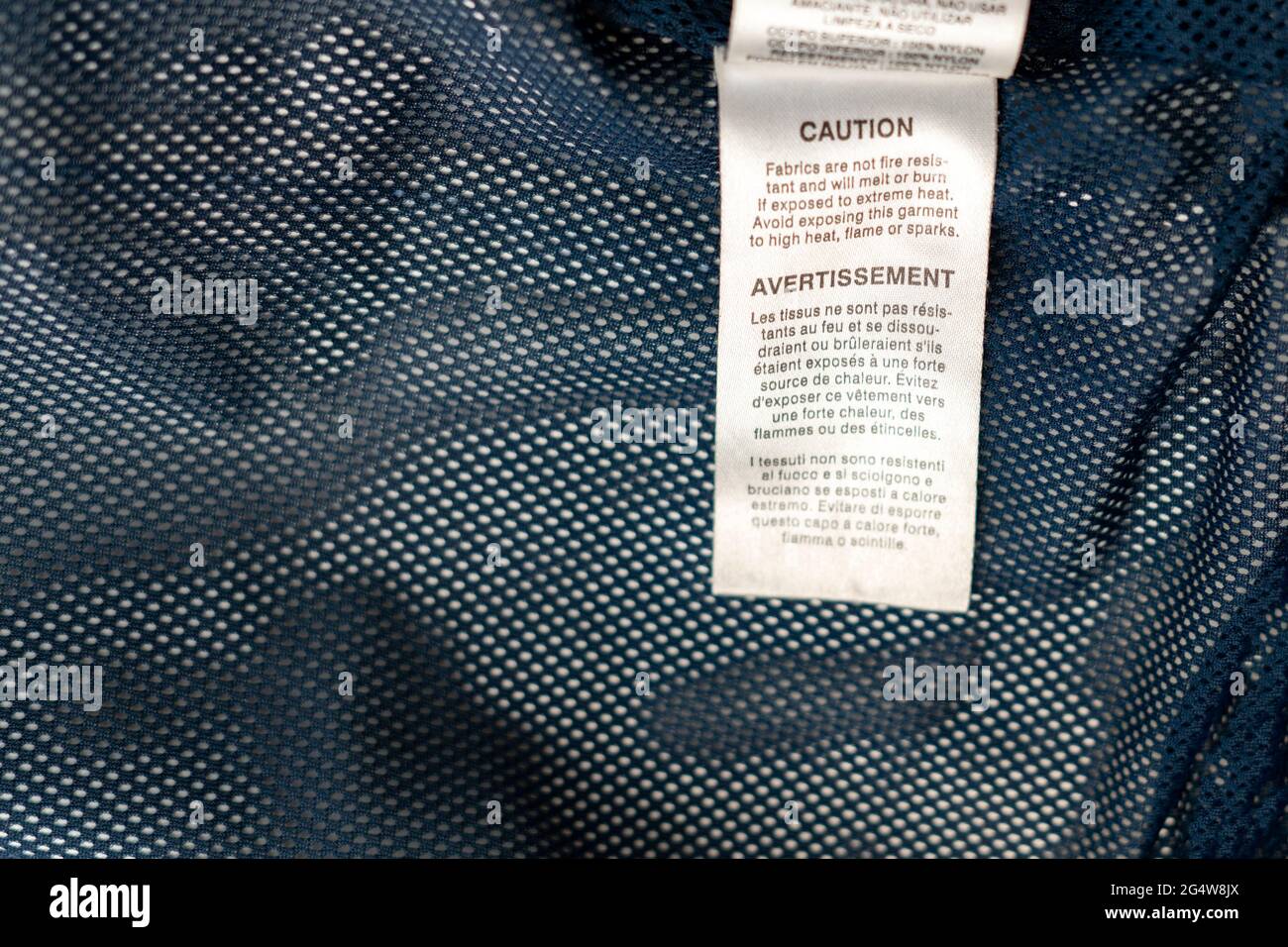 Clothes instruction label wool hi-res stock photography and images - Alamy