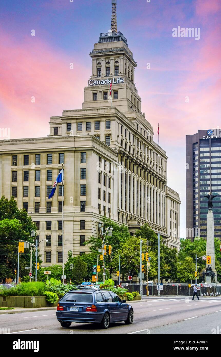 Canada life building weather beacon hi-res stock photography and images ...