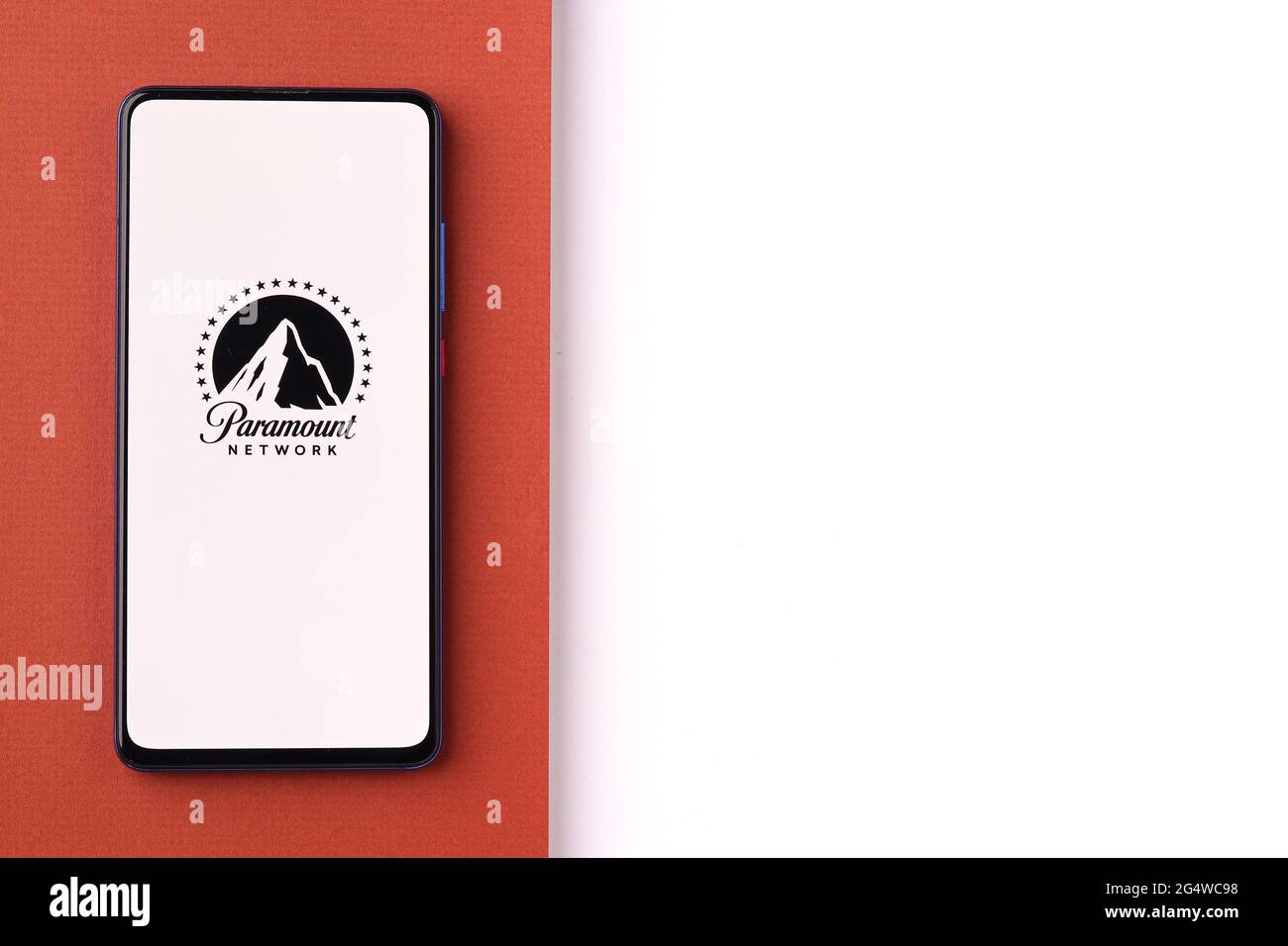 Assam, india - June 21, 2021 : Paramount Network logo on phone screen ...