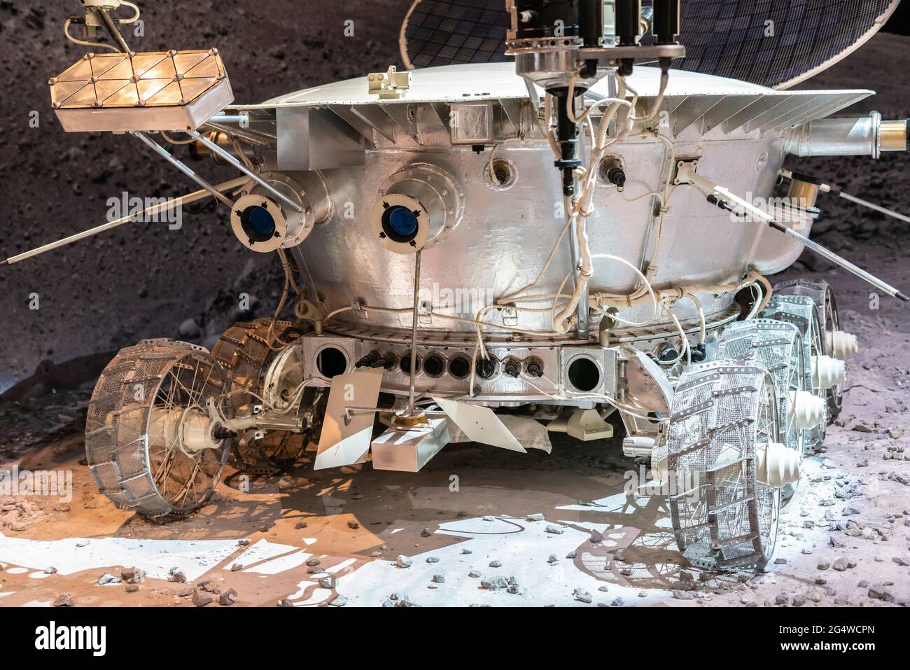 curiosity moon rover exploring new lands Stock Photo - Alamy