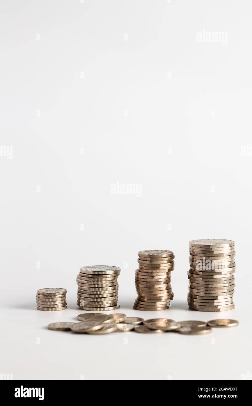 Concept of investing money for retirement and growing value over time ...