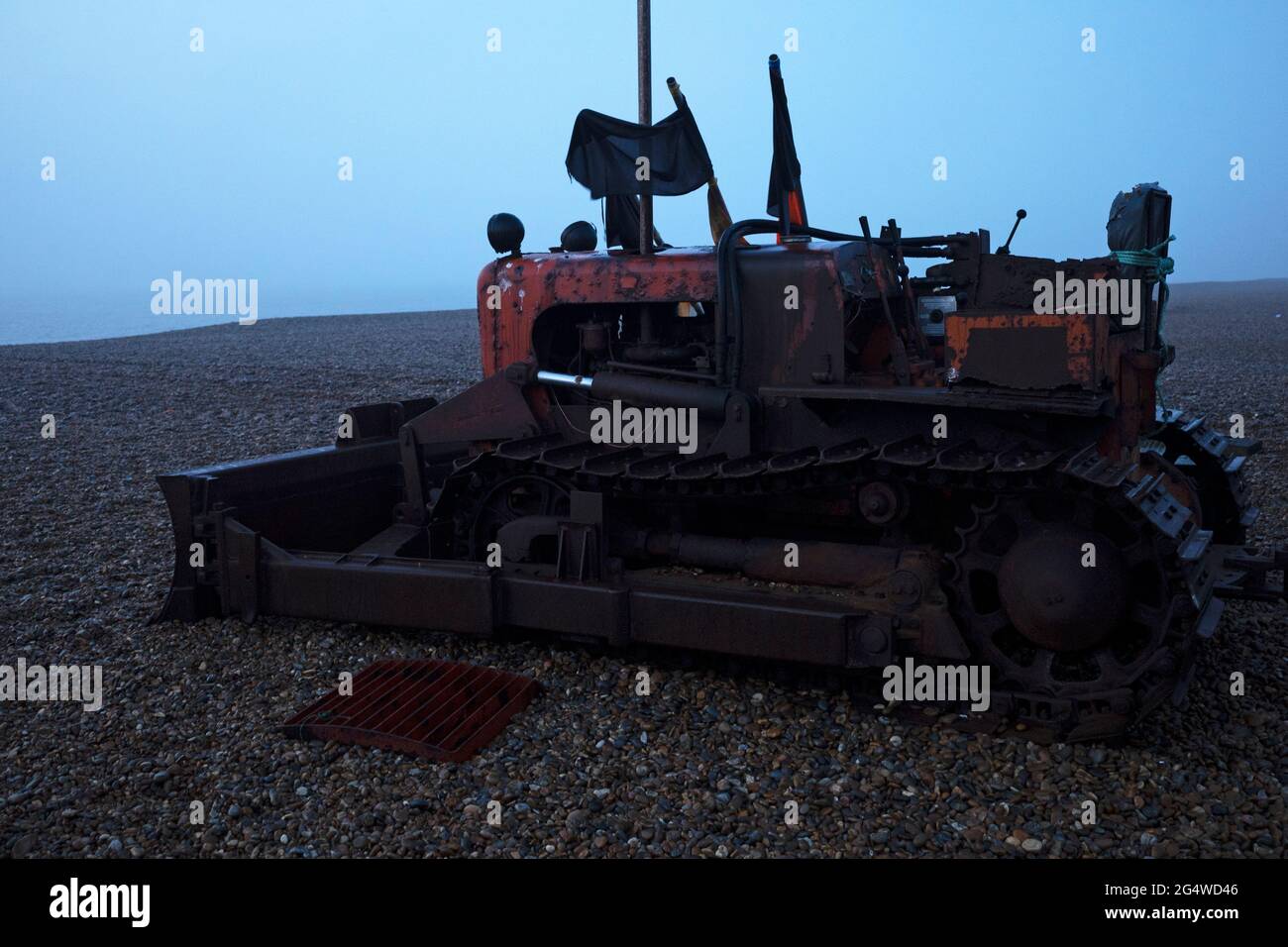Track Marshall bulldozer Stock Photo - Alamy