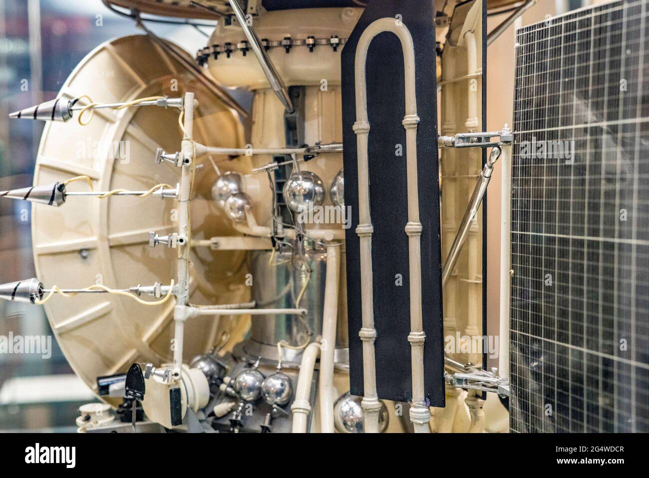 close up detail of spacecraft. part of the rocket ship engine Stock ...