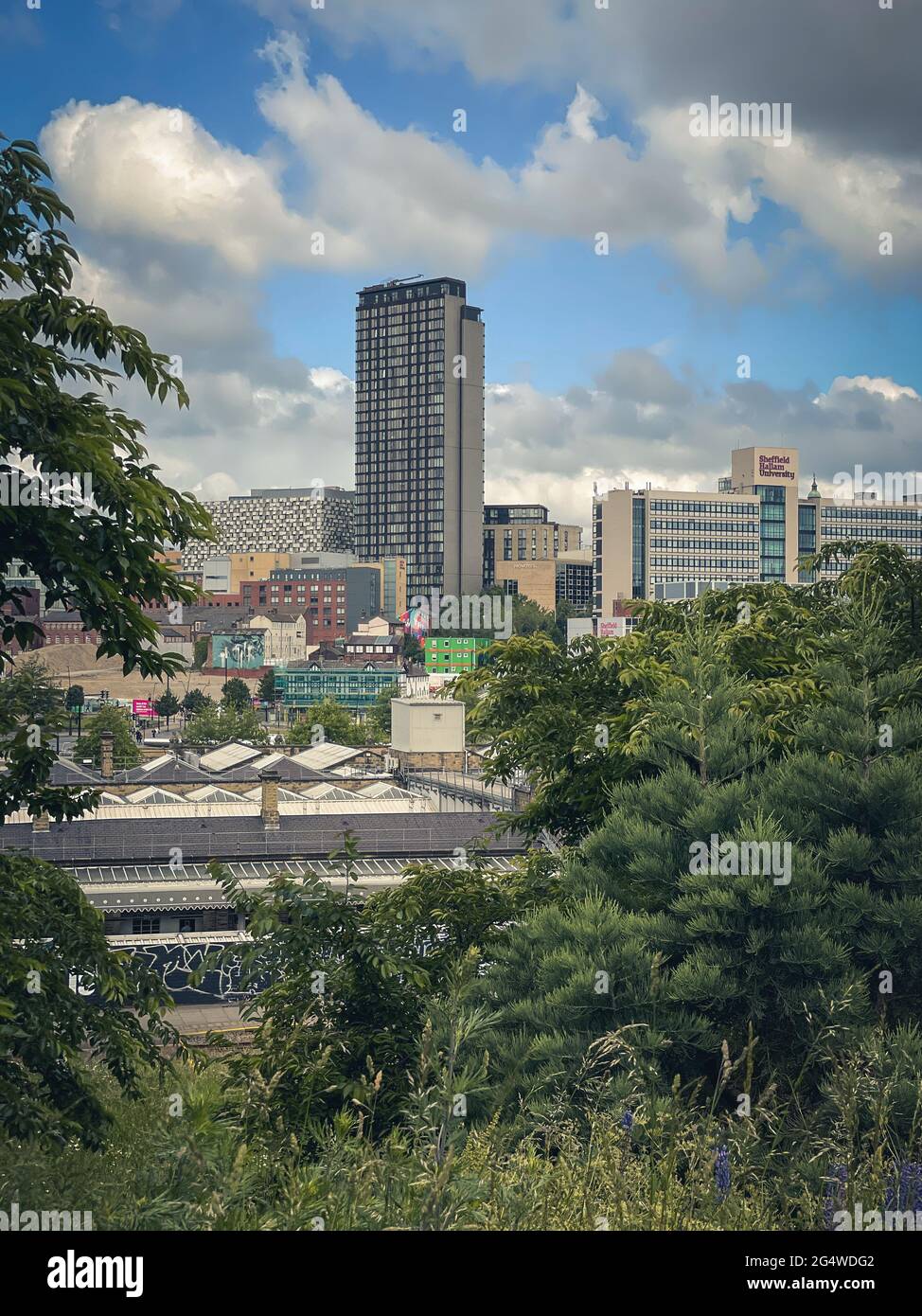 Sheffield from South St Park Stock Photo - Alamy