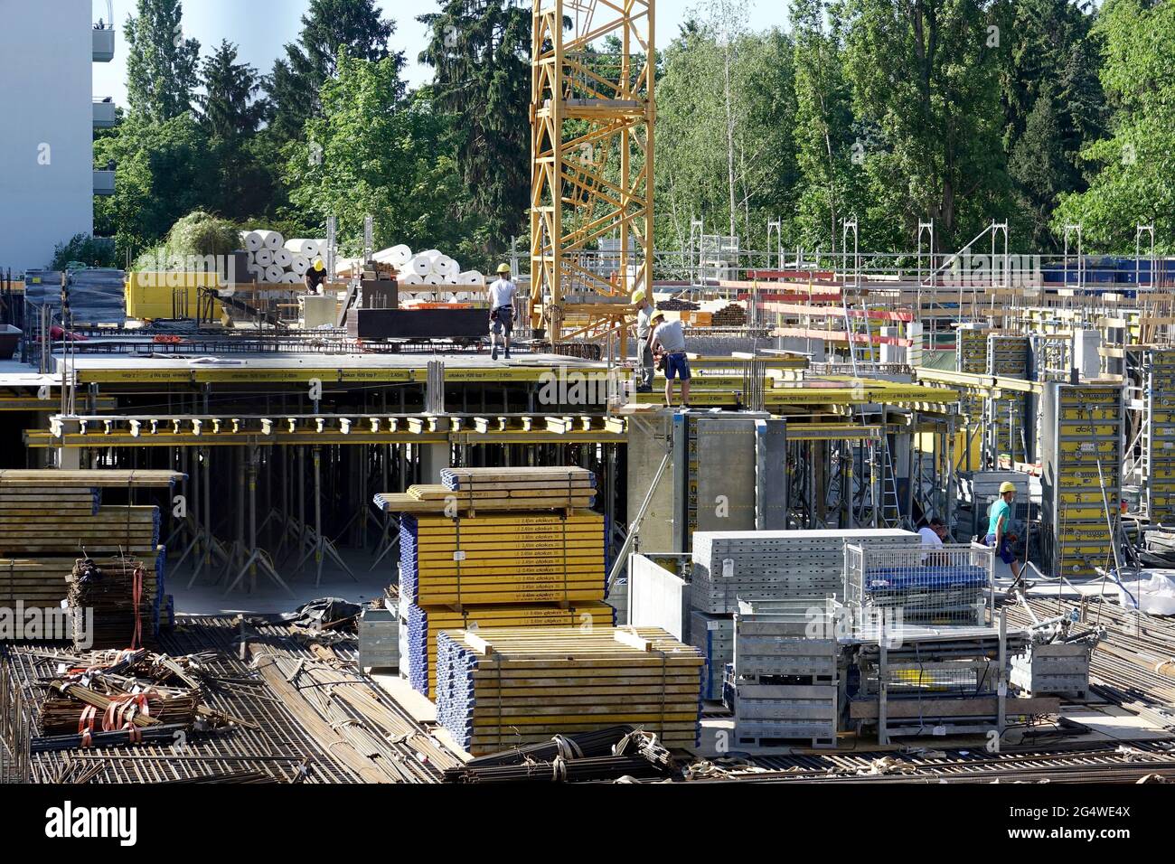 Berlin, Germany. 14th June, 2021. The structure of a steel ...