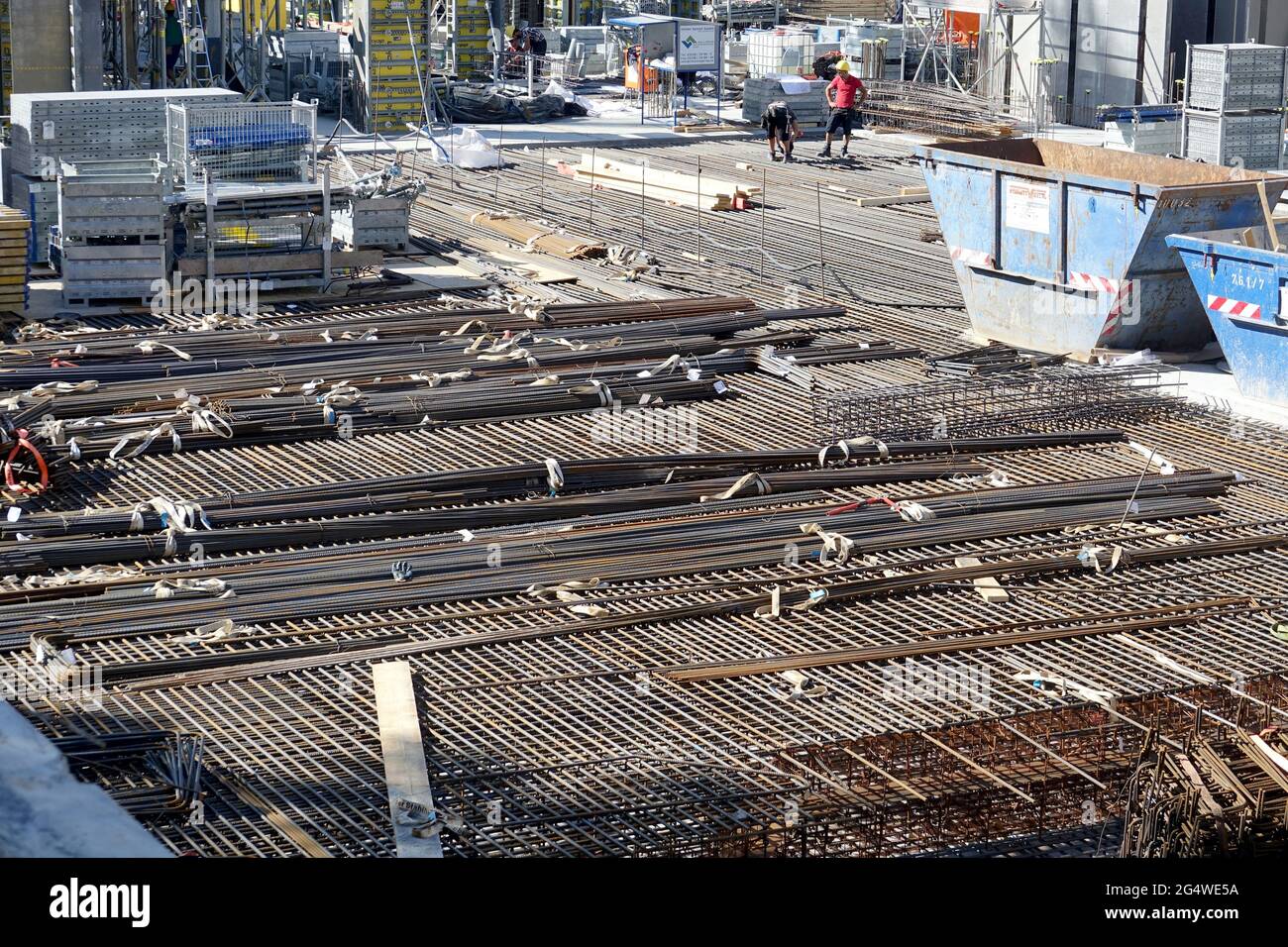 Berlin, Germany. 14th June, 2021. The structure of a steel ...