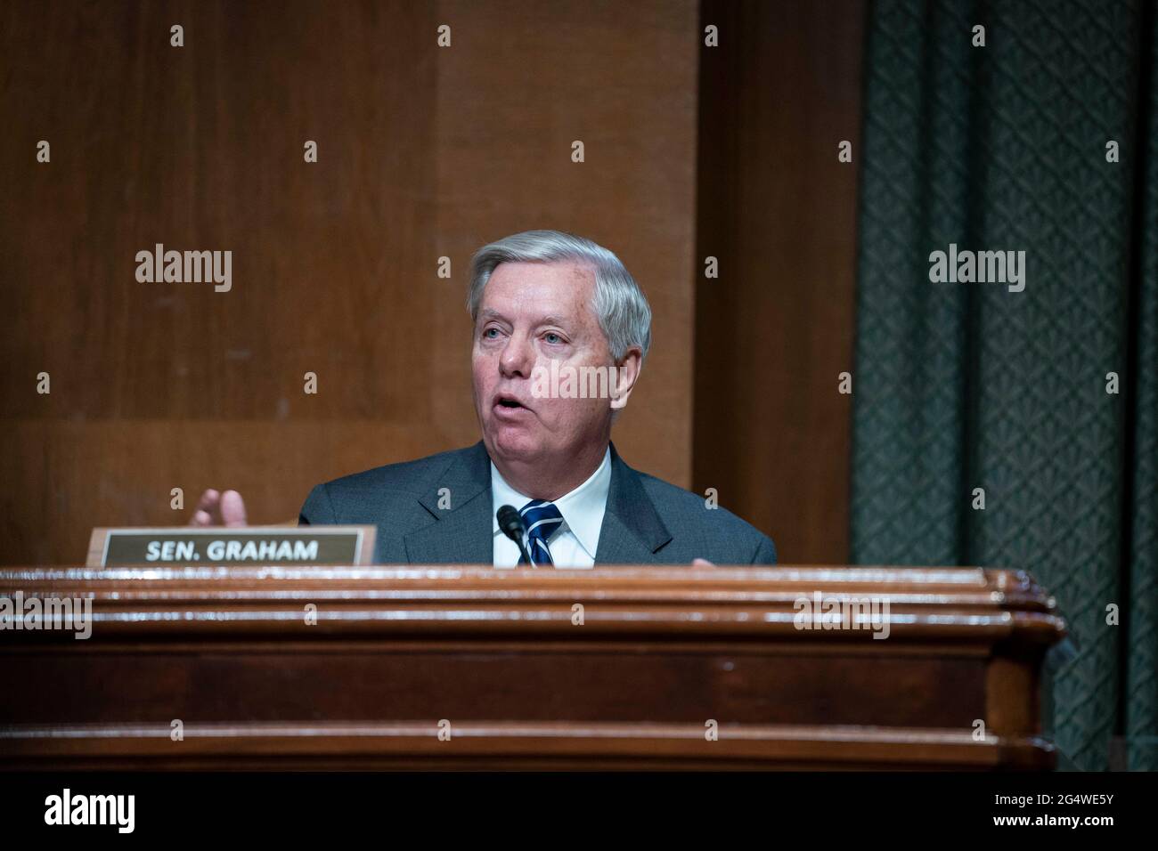 Washington, USA. 23rd June, 2021. Senator Lindsey Graham, R-SC ...