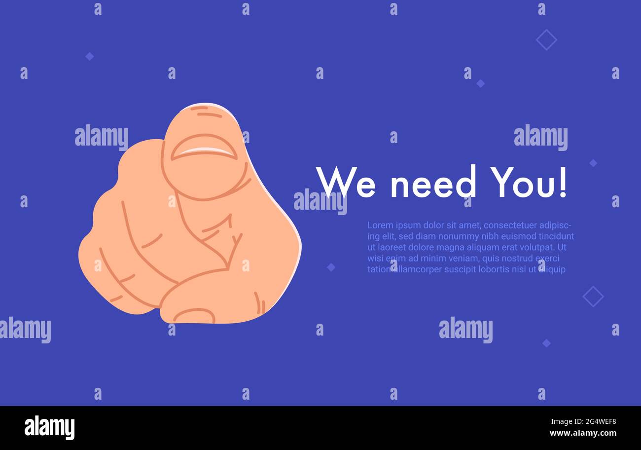 We need you illustration of human hand with the finger pointing towards ...