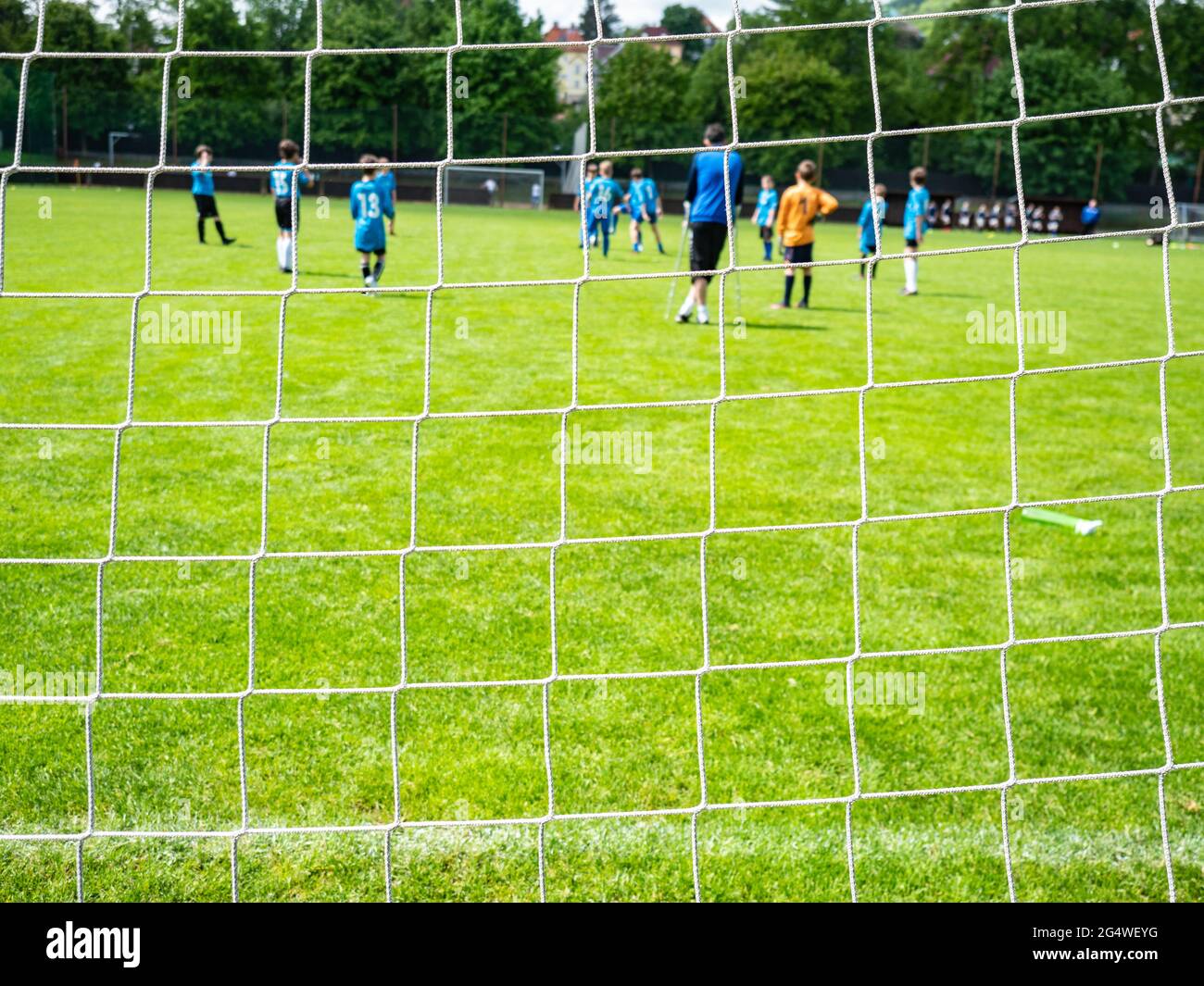 Football Goal Net Keeper High Resolution Stock Photography and Images ...