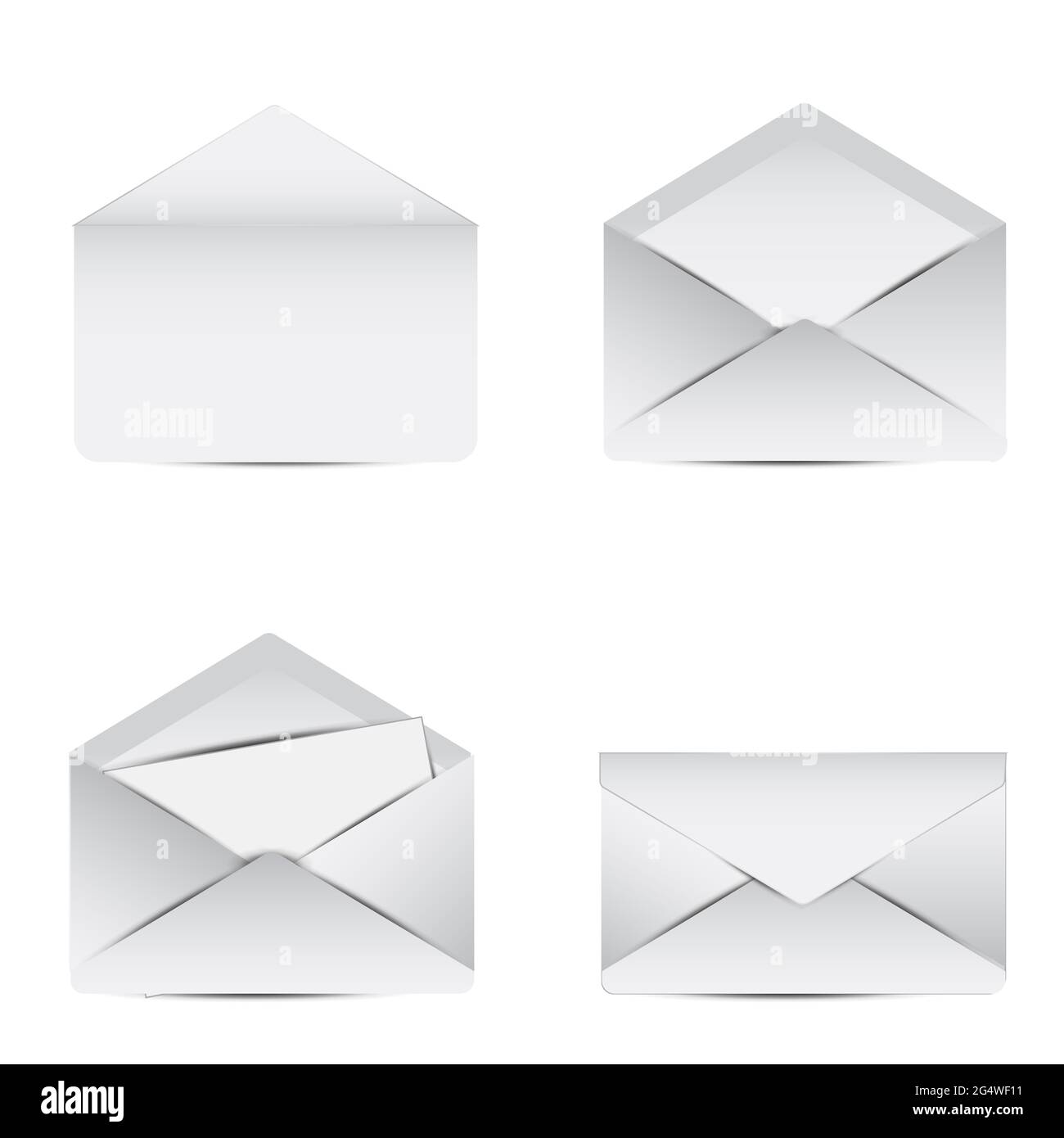 Set vector mail icon hi-res stock photography and images - Alamy