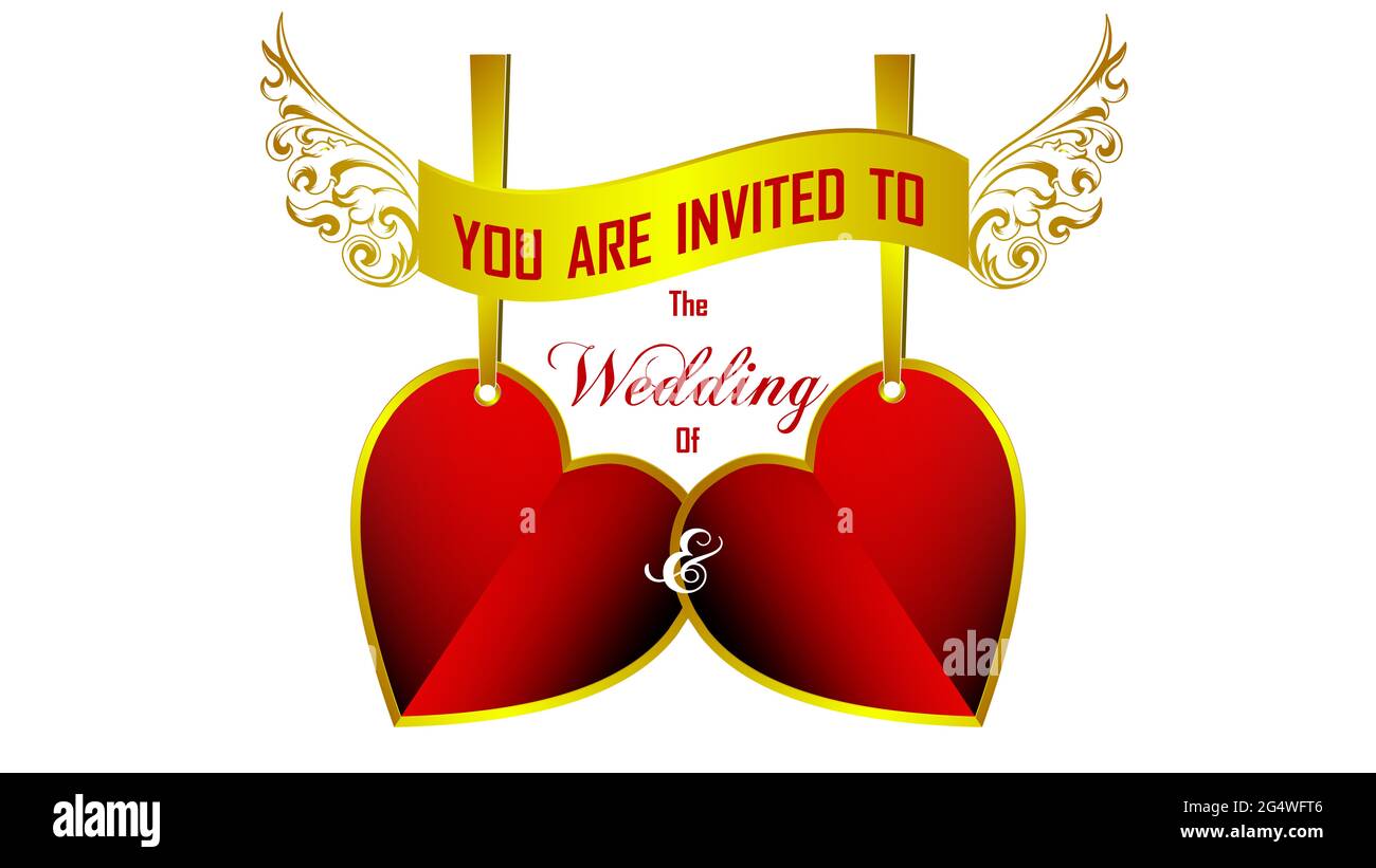 Wedding Invitation Hearts