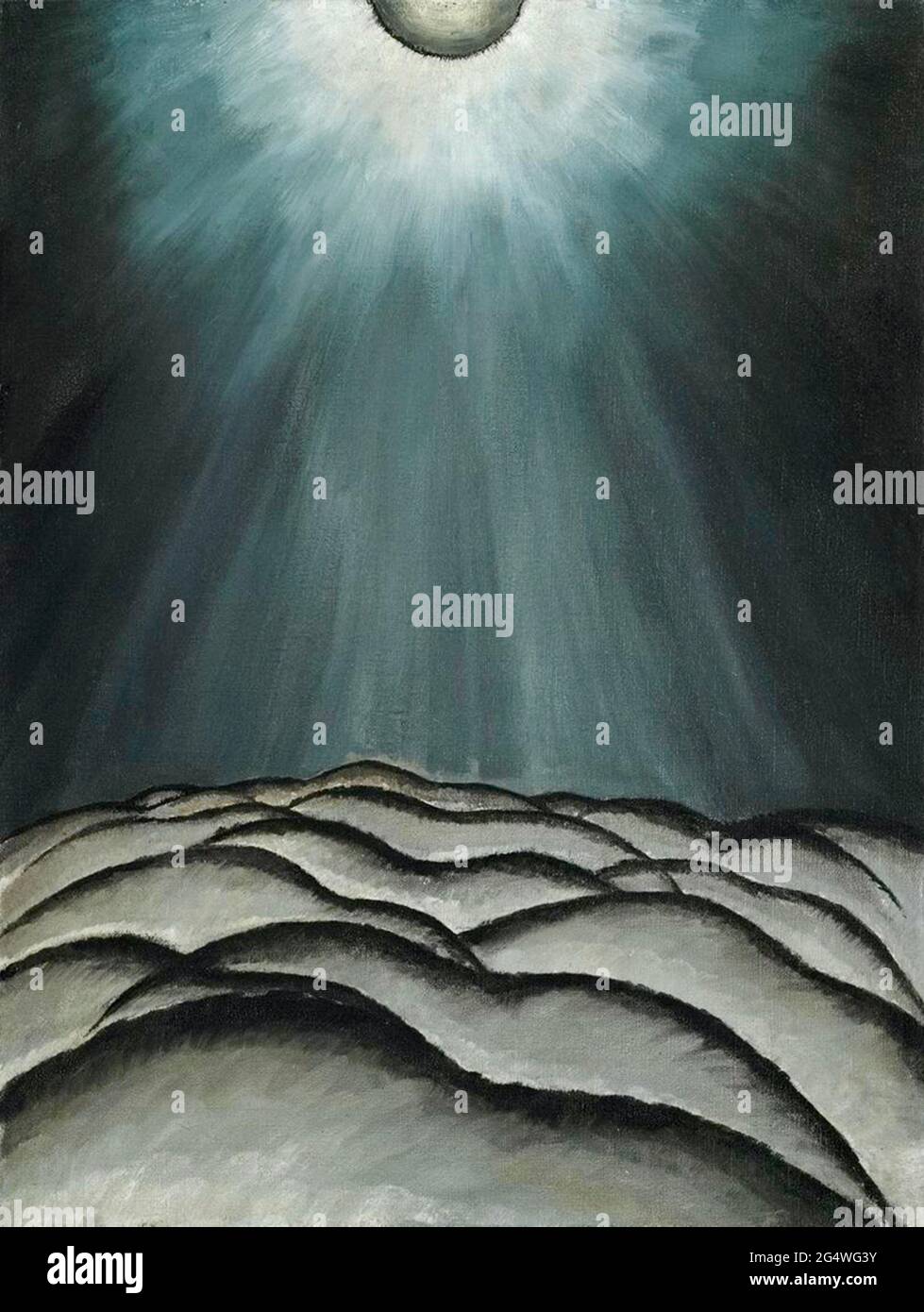 Arthur Dove - Moon and Sea - No 2 - 1923 Stock Photo - Alamy