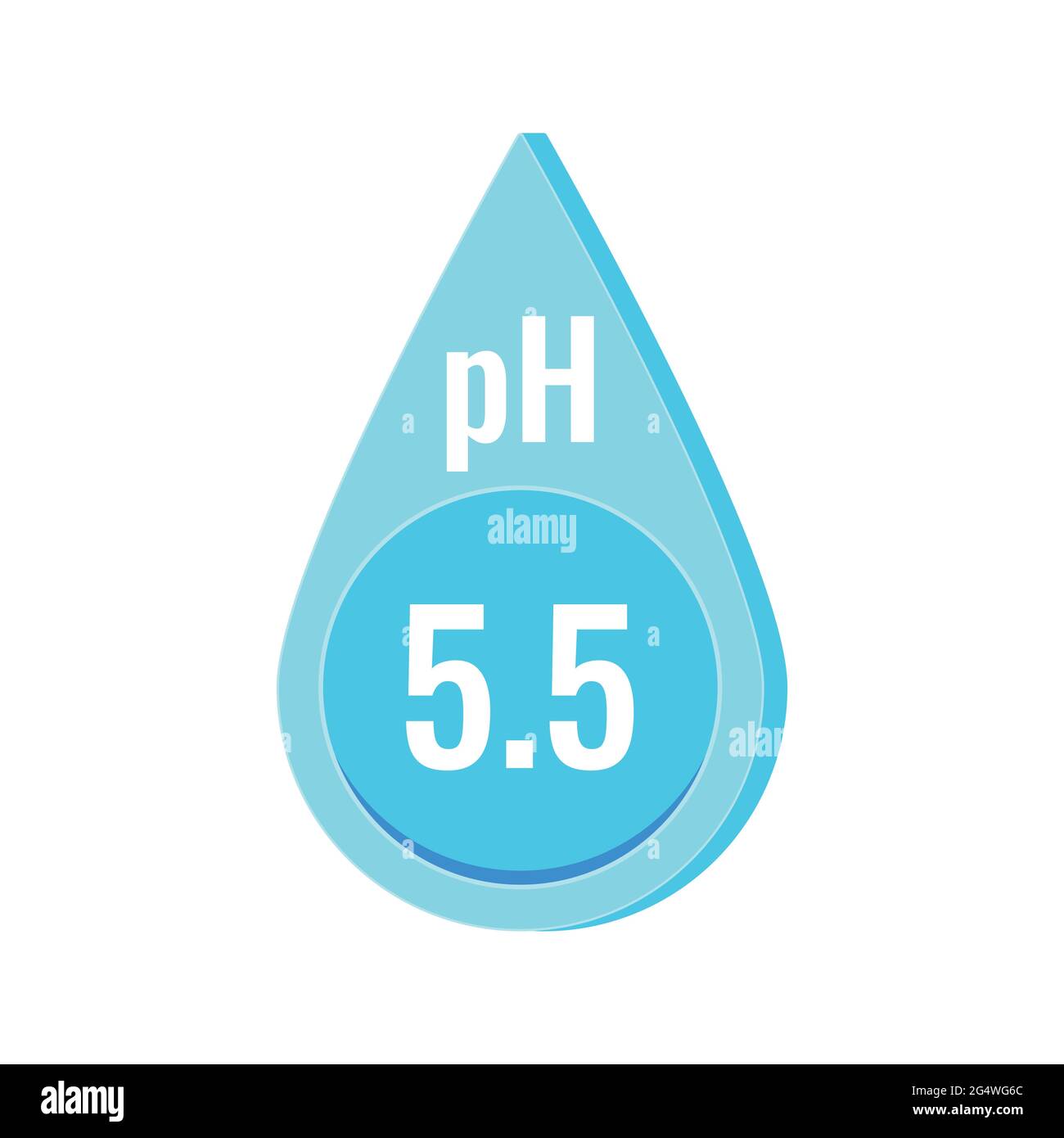 pH neutral skin balance vector icon isolated on white background Stock ...