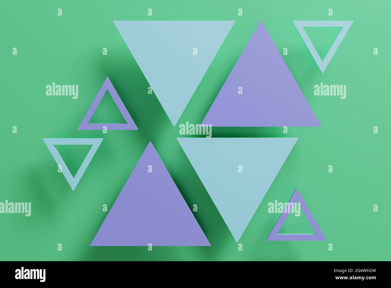 Abstract background composed of triangles. 3D illustration Stock Photo ...