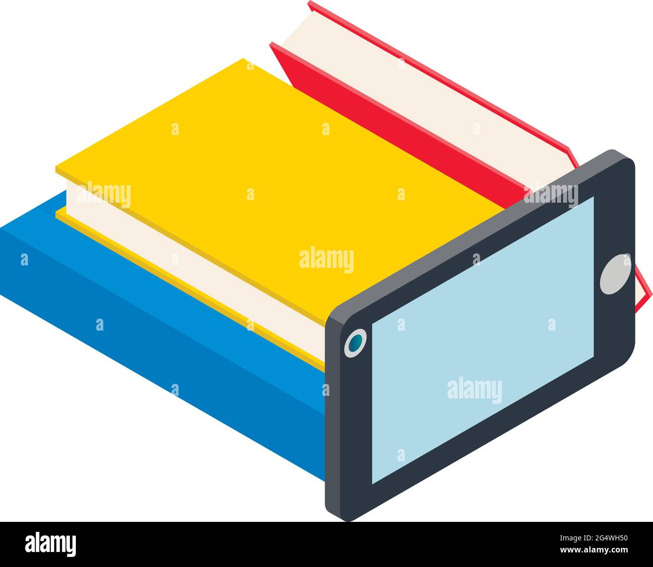 Electronic book icon. Isometric illustration of electronic book vector ...
