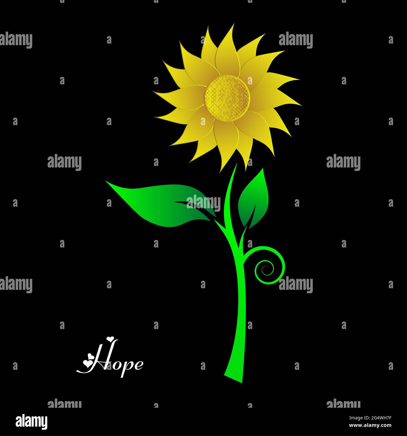 Sunflower, Flower of Hope Stock Photo - Alamy
