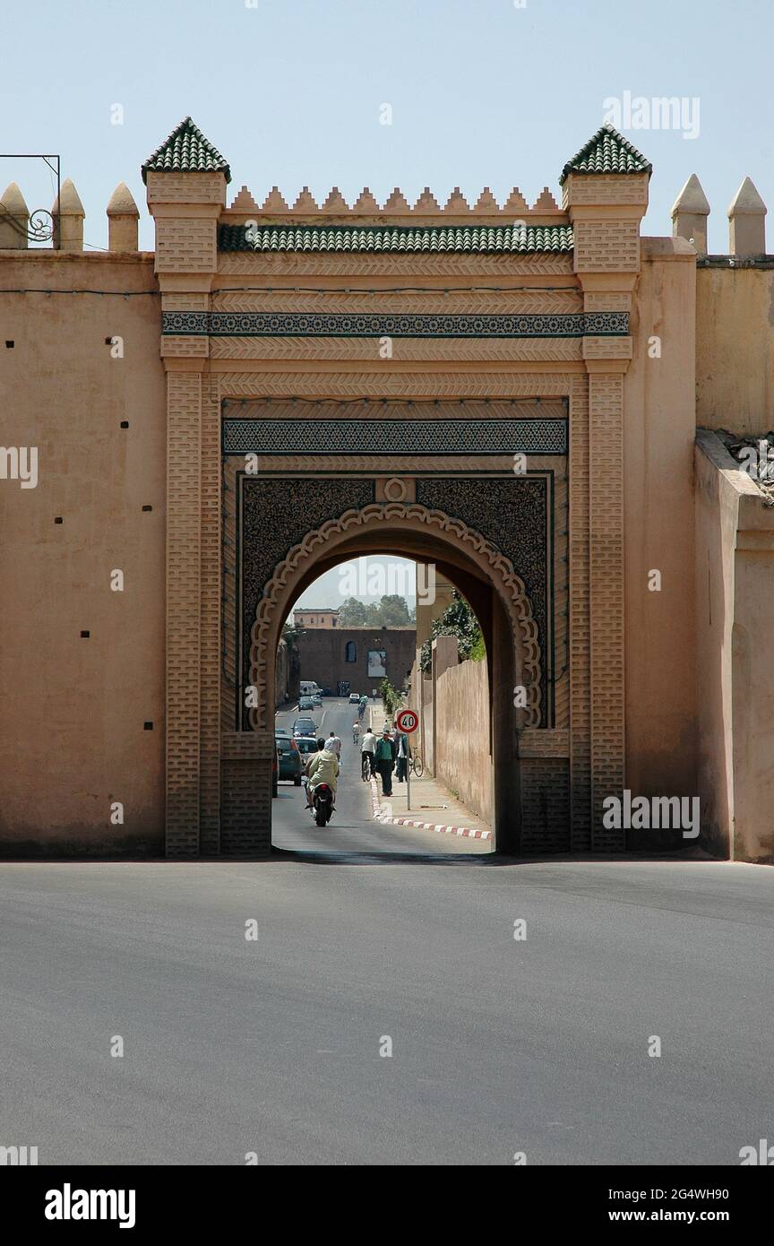 Architecture of the old town of Meknes in Morocco Stock Photo - Alamy