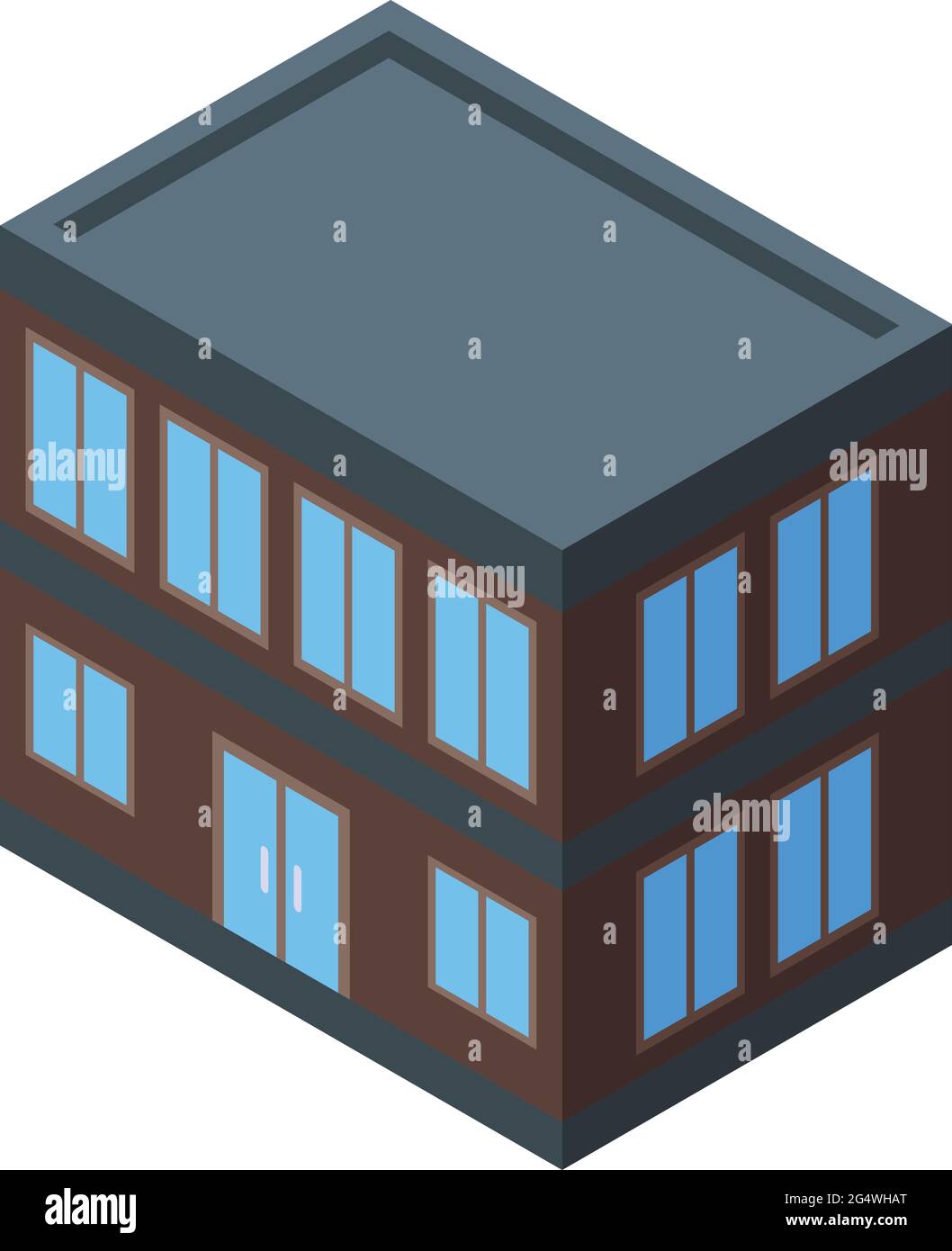 Modern building icon isometric vector. City office building. City ...