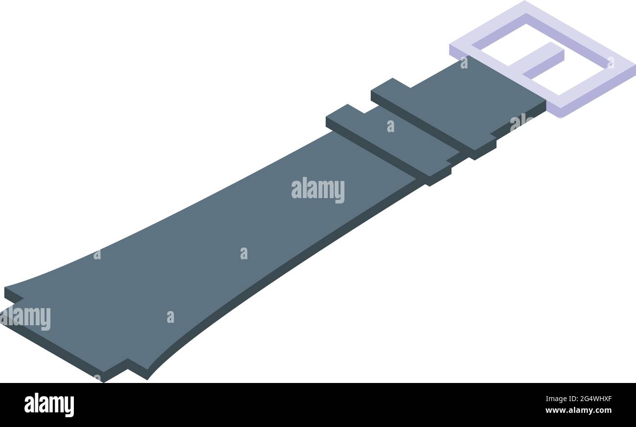 Watch belt icon isometric vector. Wrist clock band. Modern smartwatch ...