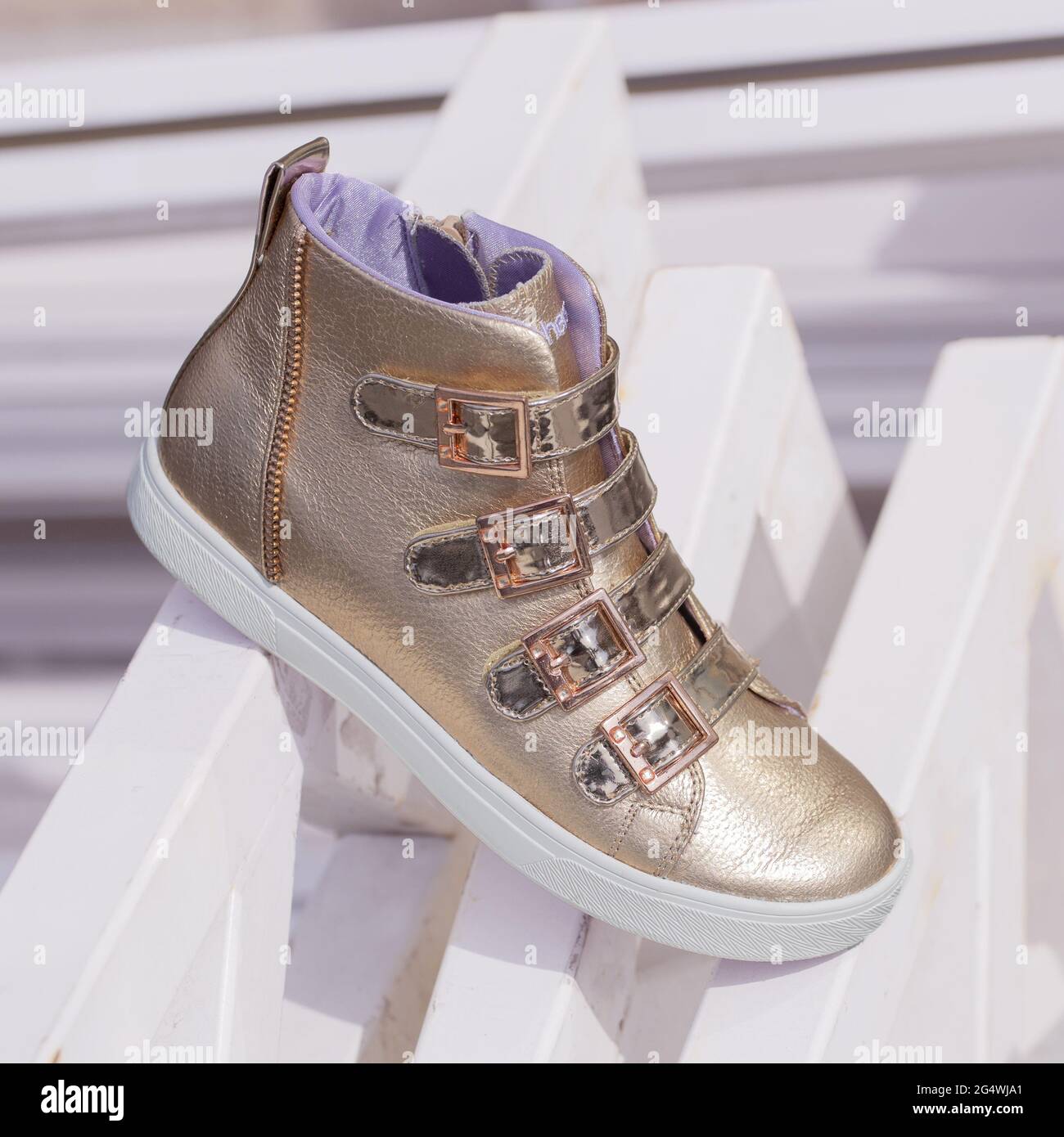 Gold boot detail hi-res stock photography and images - Alamy