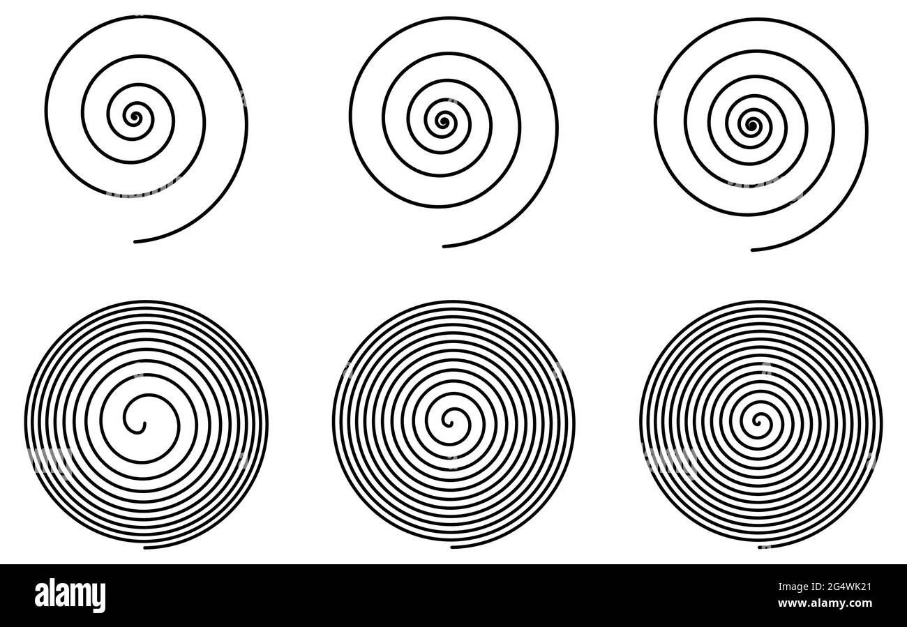 Spiral shape lines radial Cut Out Stock Images & Pictures - Alamy