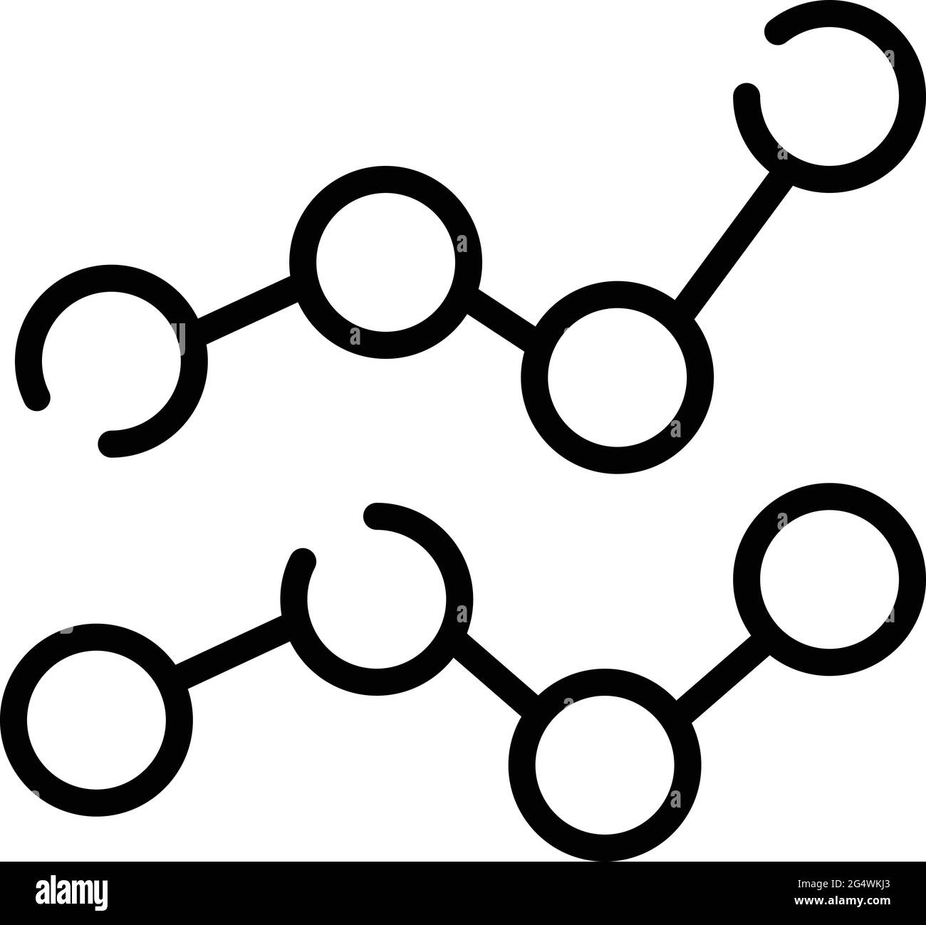 Narrow market graph icon. Outline Narrow market graph vector icon for ...