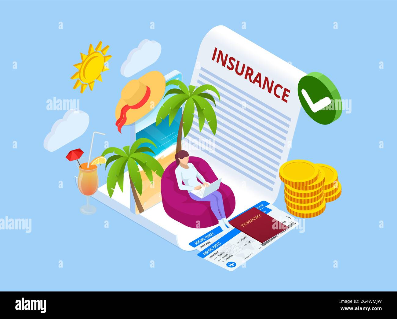 Insurance policy records Stock Vector Images - Alamy