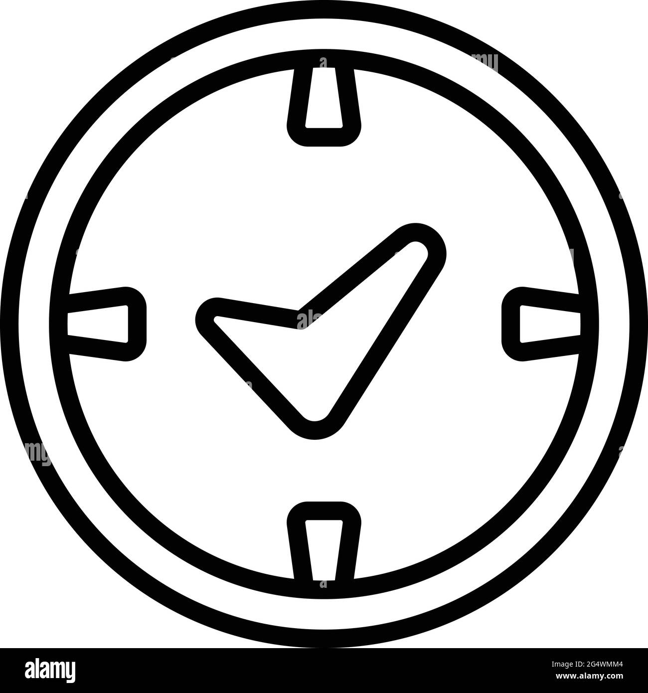 Late work time icon. Outline Late work time vector icon for web design ...