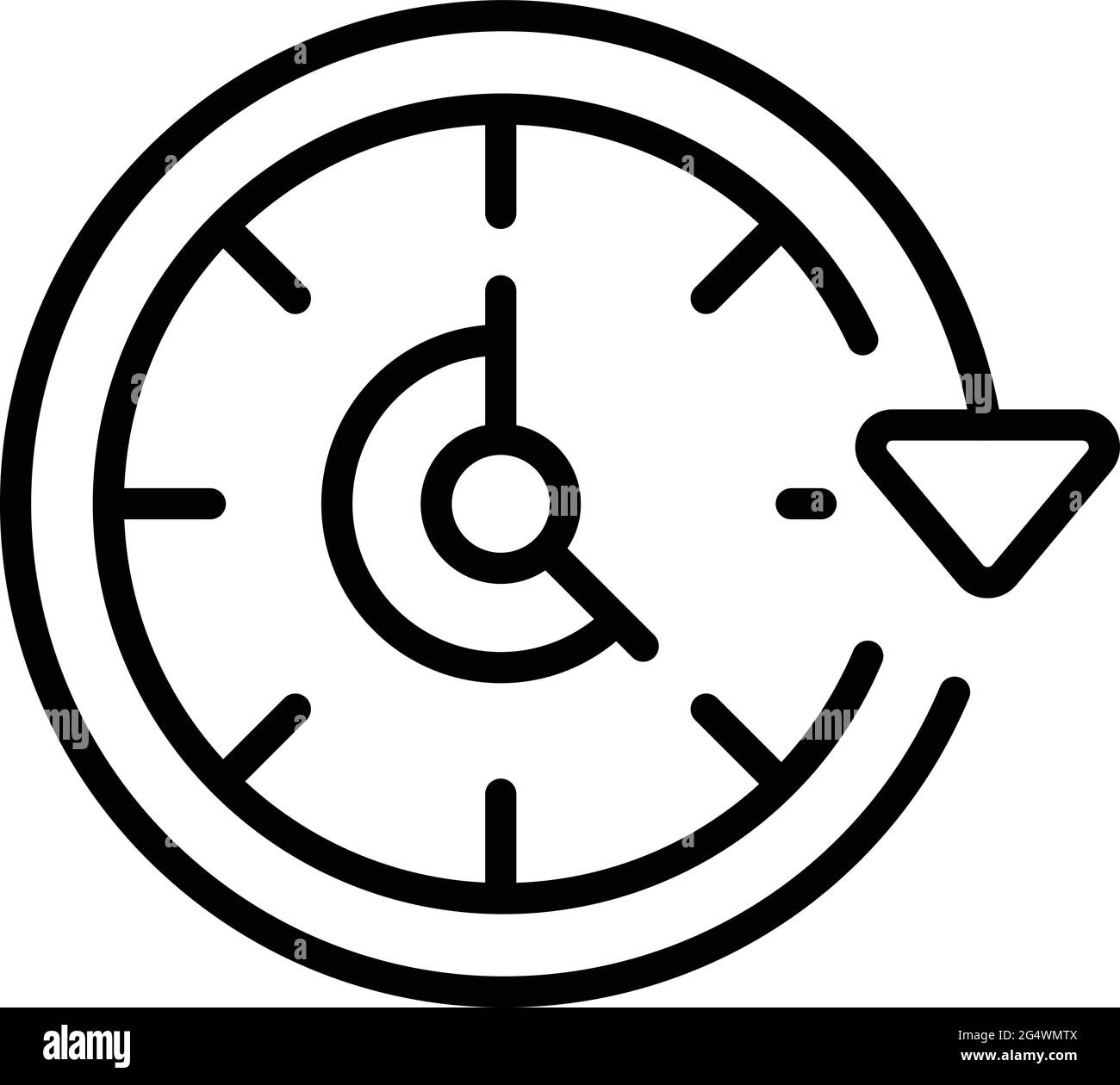 Late work hours icon. Outline Late work hours vector icon for web ...