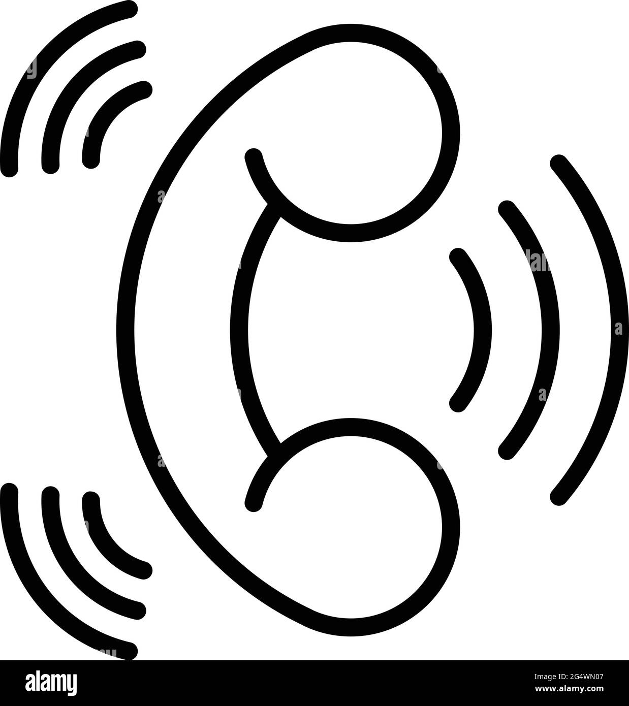 Late work call icon. Outline Late work call vector icon for web design ...