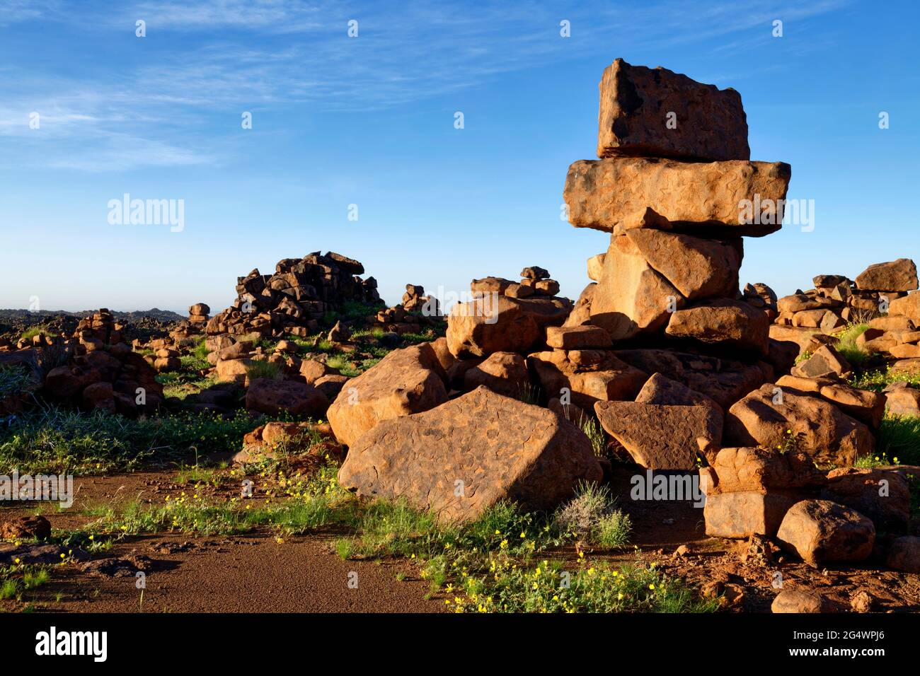 Giants' Playground on Farm Gariganus east of Keetmanshoop: weathered ...