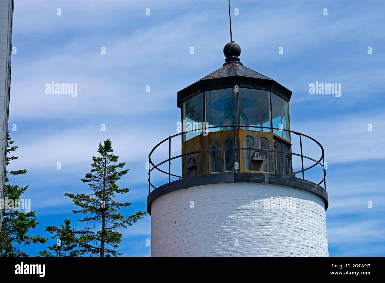 Bass Harbor Head Lighthouse located in Acadia National Park, on a sunny ...