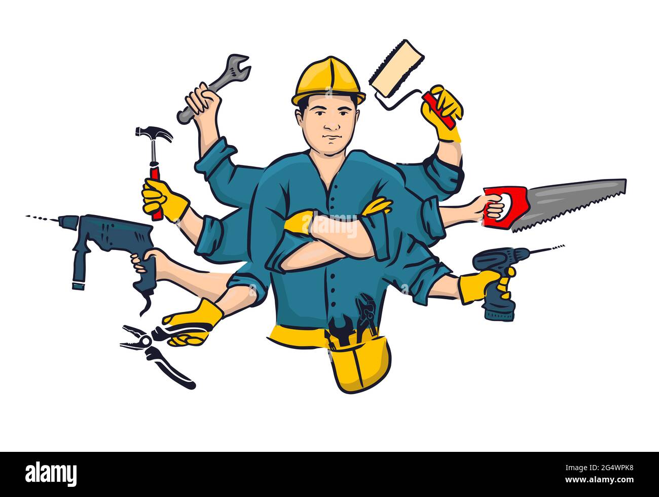 Jack to all trades Stock Vector Images - Alamy