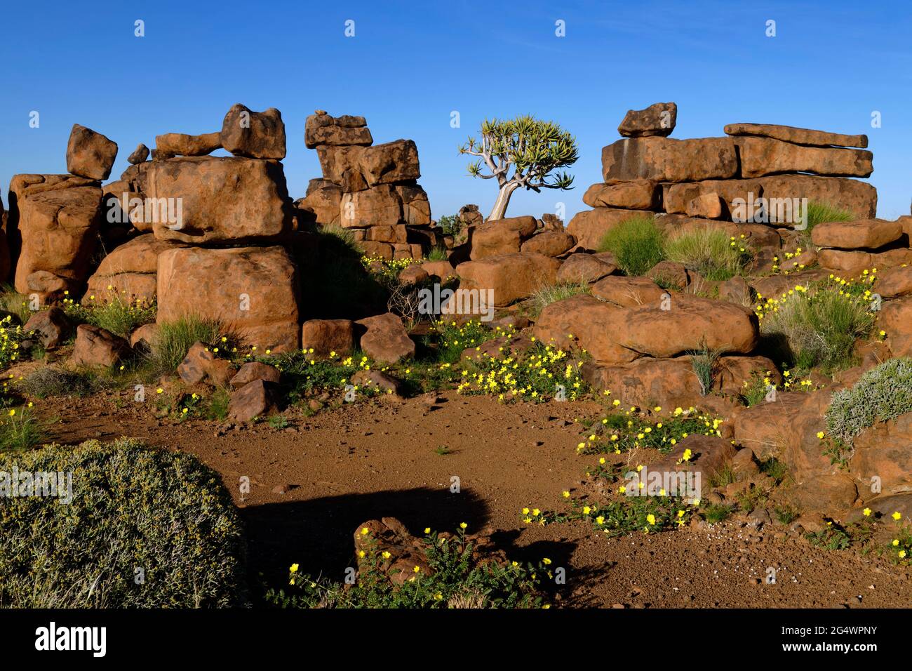 Giants' Playground on Farm Gariganus east of Keetmanshoop: weathered ...